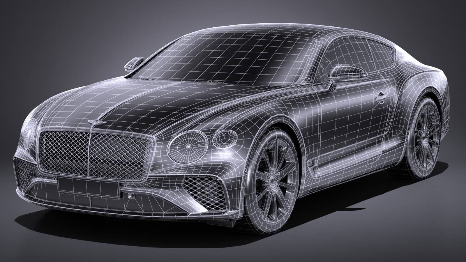 Bentley Continental GT 2018 - 3D Model by SQUIR