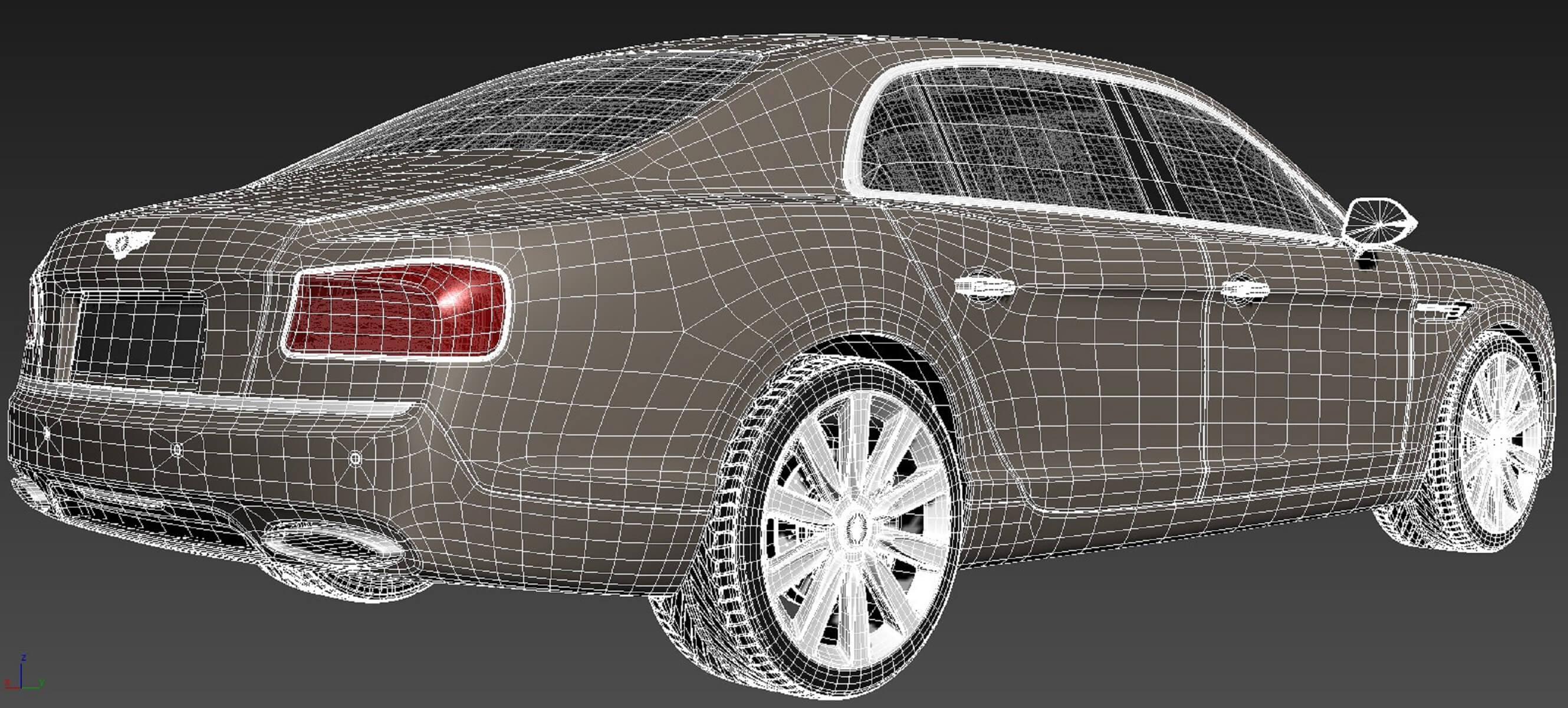 Bentley Flying Spur 2014 - 3D Model by SQUIR
