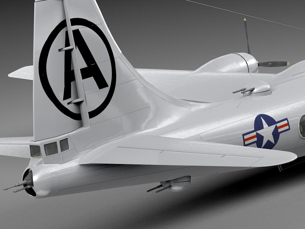 Boeing B-29 Superfortress Bomber 3D Model by SQUIR