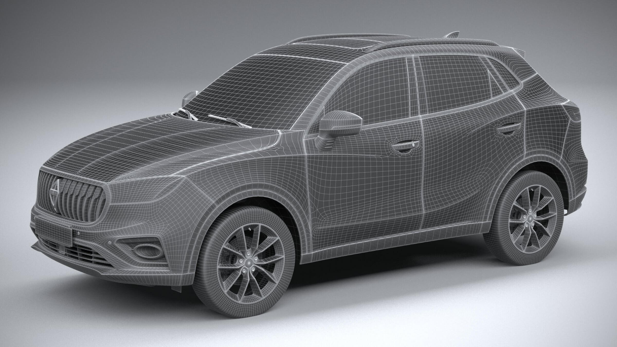 Borgward BX3 2020 - 3D Model by SQUIR