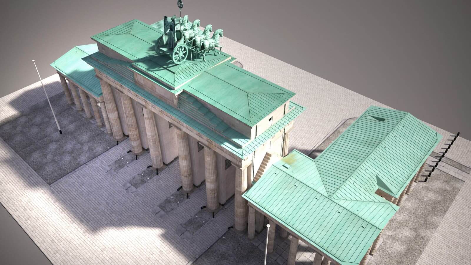 Brandemburg Berlin Gate - 3D Model by SQUIR