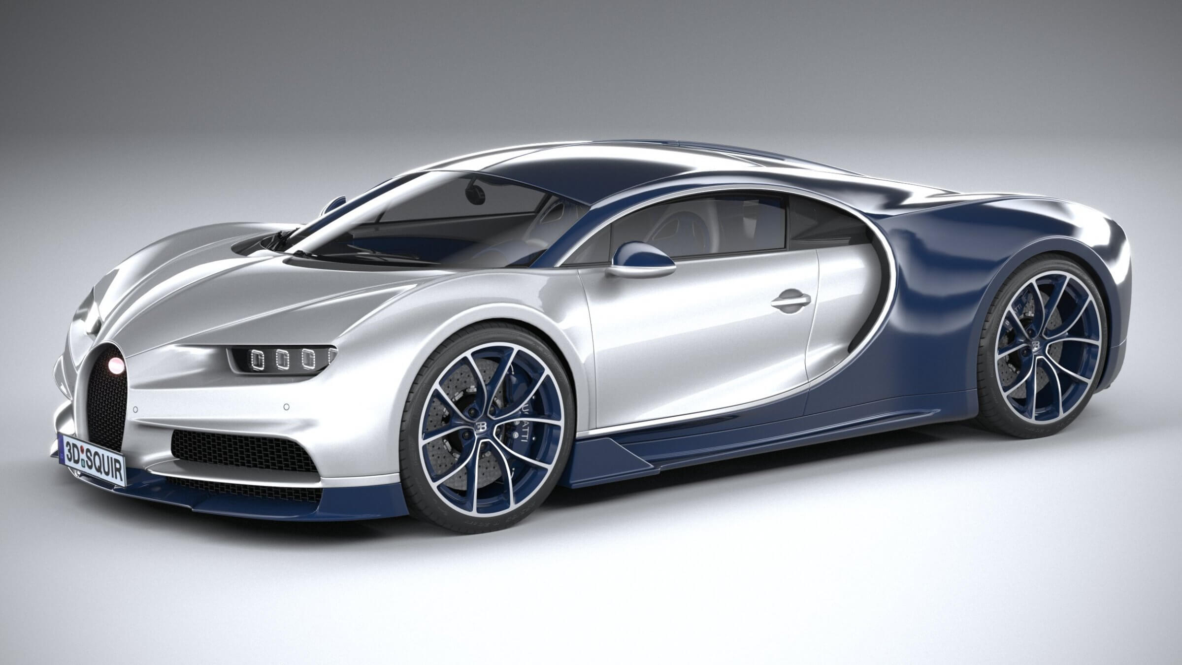 Bugatti Chiron 2020 - 3D Model by SQUIR