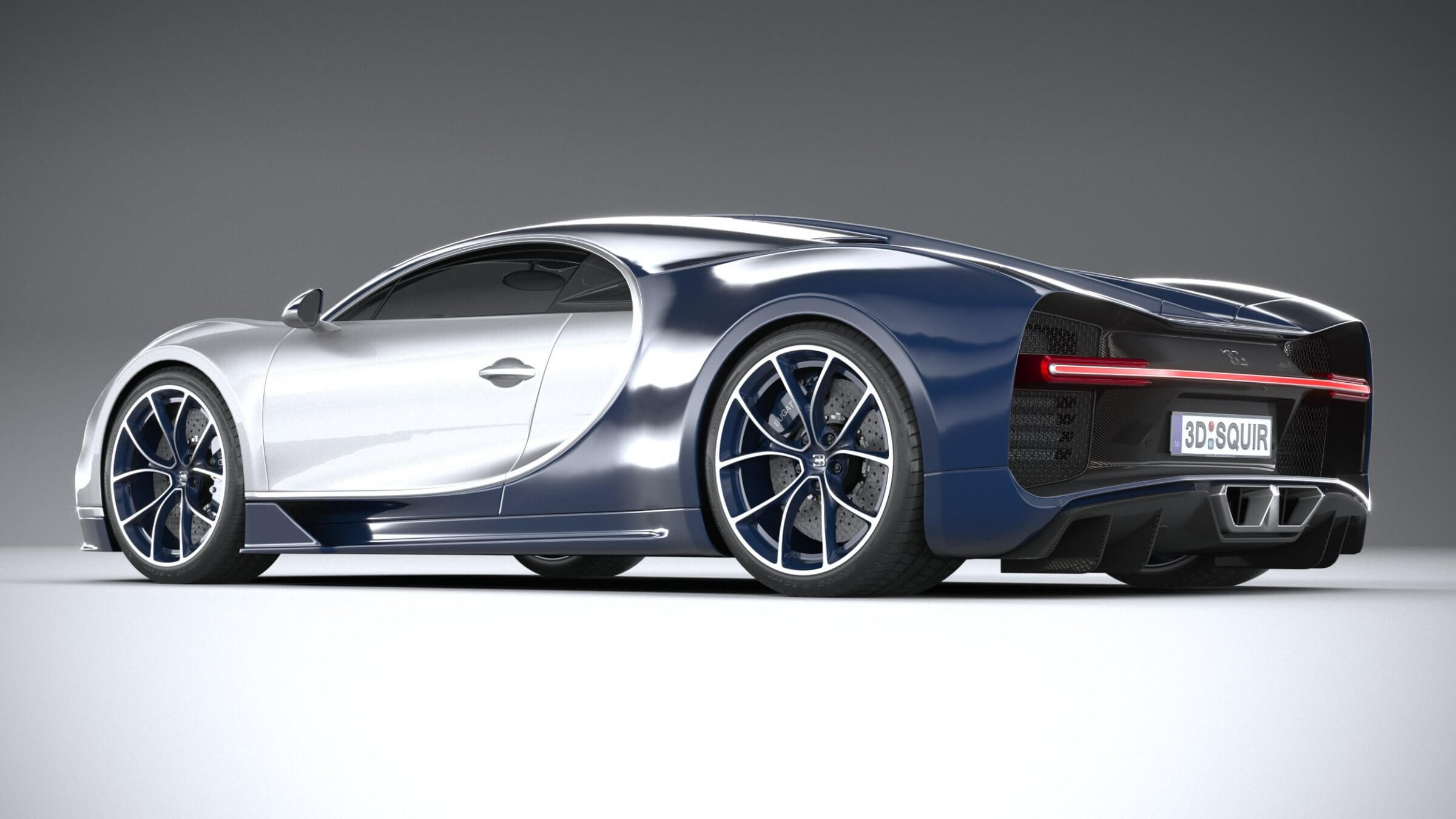 Bugatti Chiron 2020 - 3D Model by SQUIR