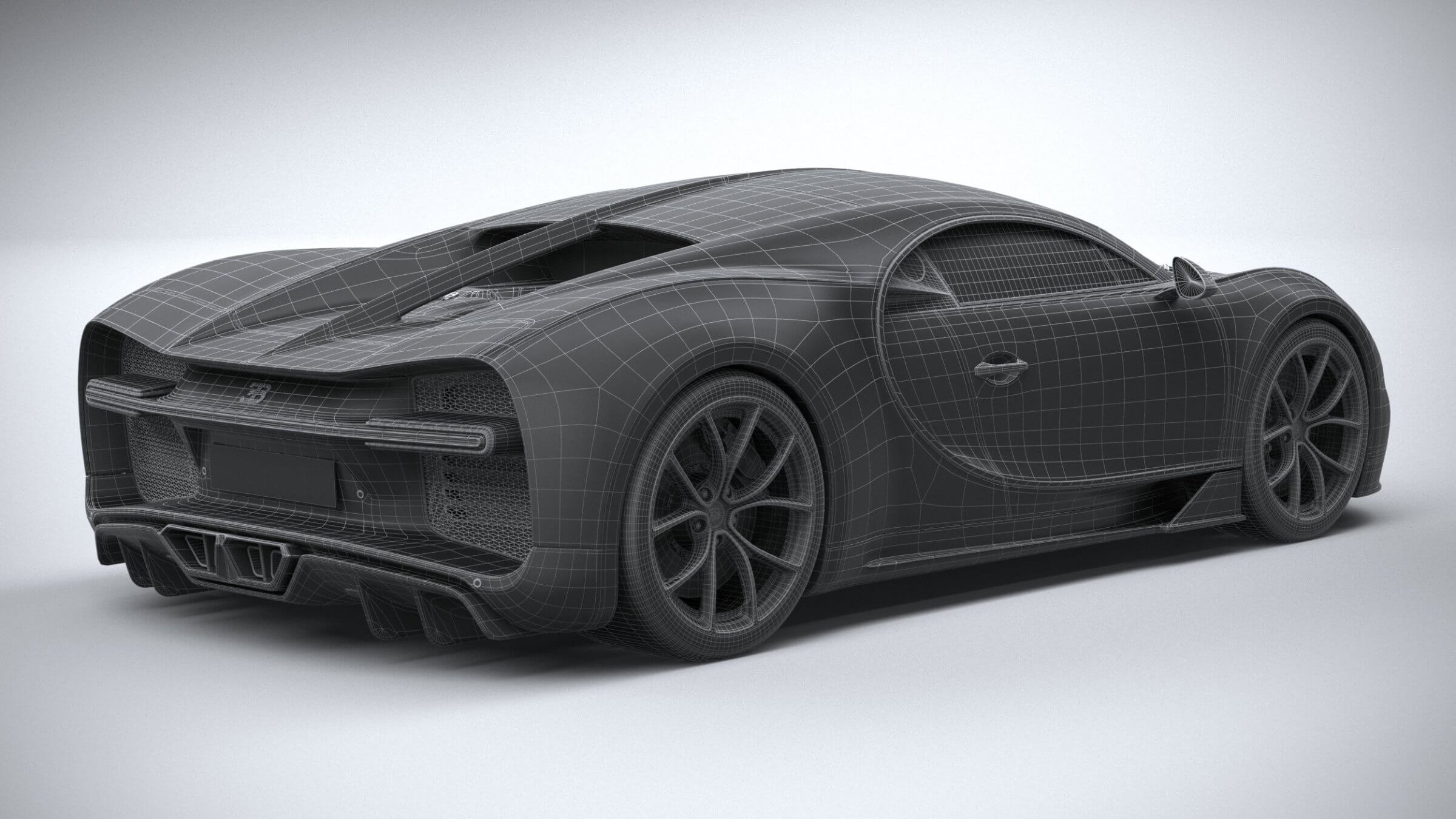 Bugatti Chiron 2020 - 3D Model by SQUIR