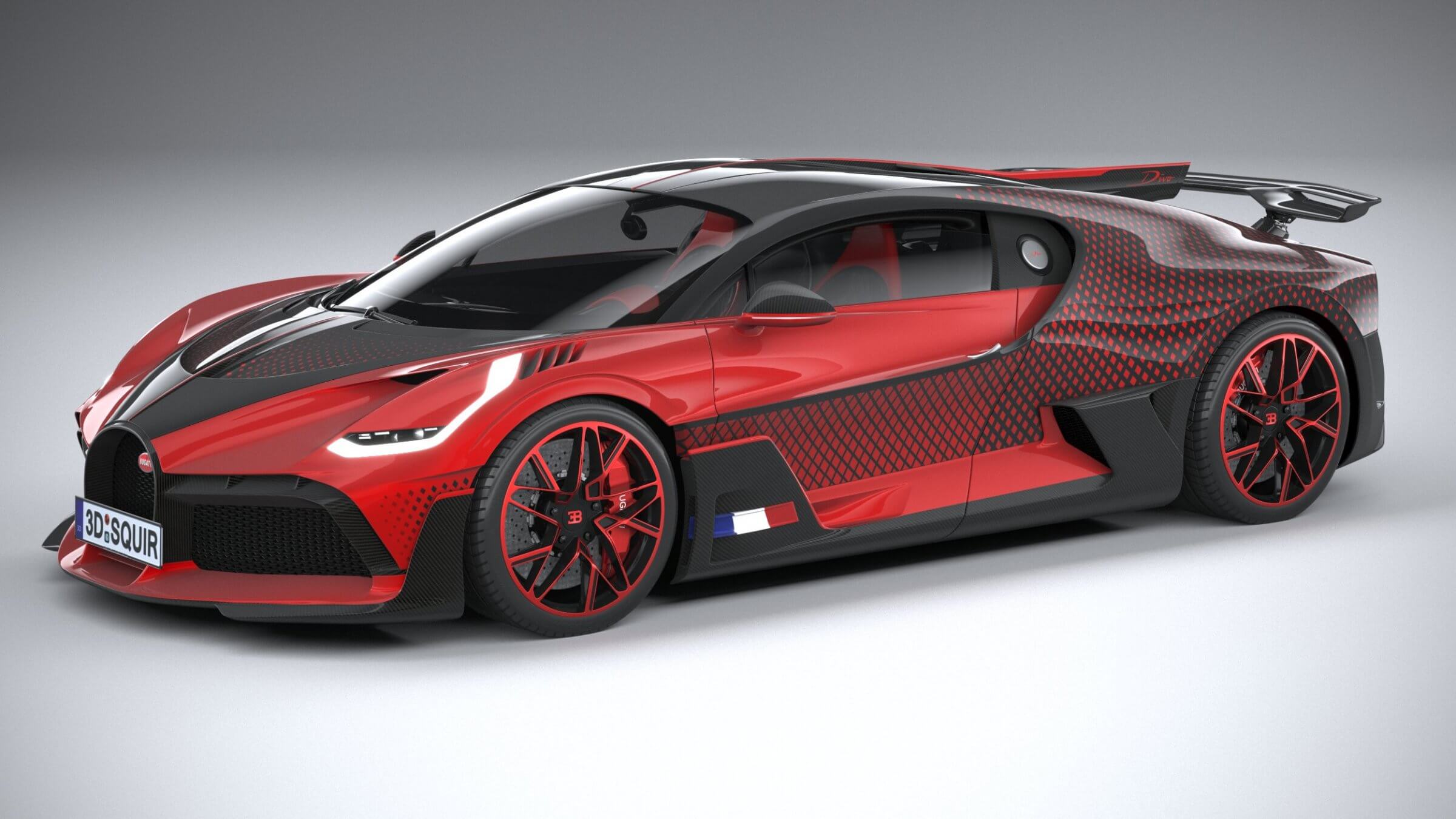 Bugatti Divo Lady Bug 2020 - 3D Model by SQUIR