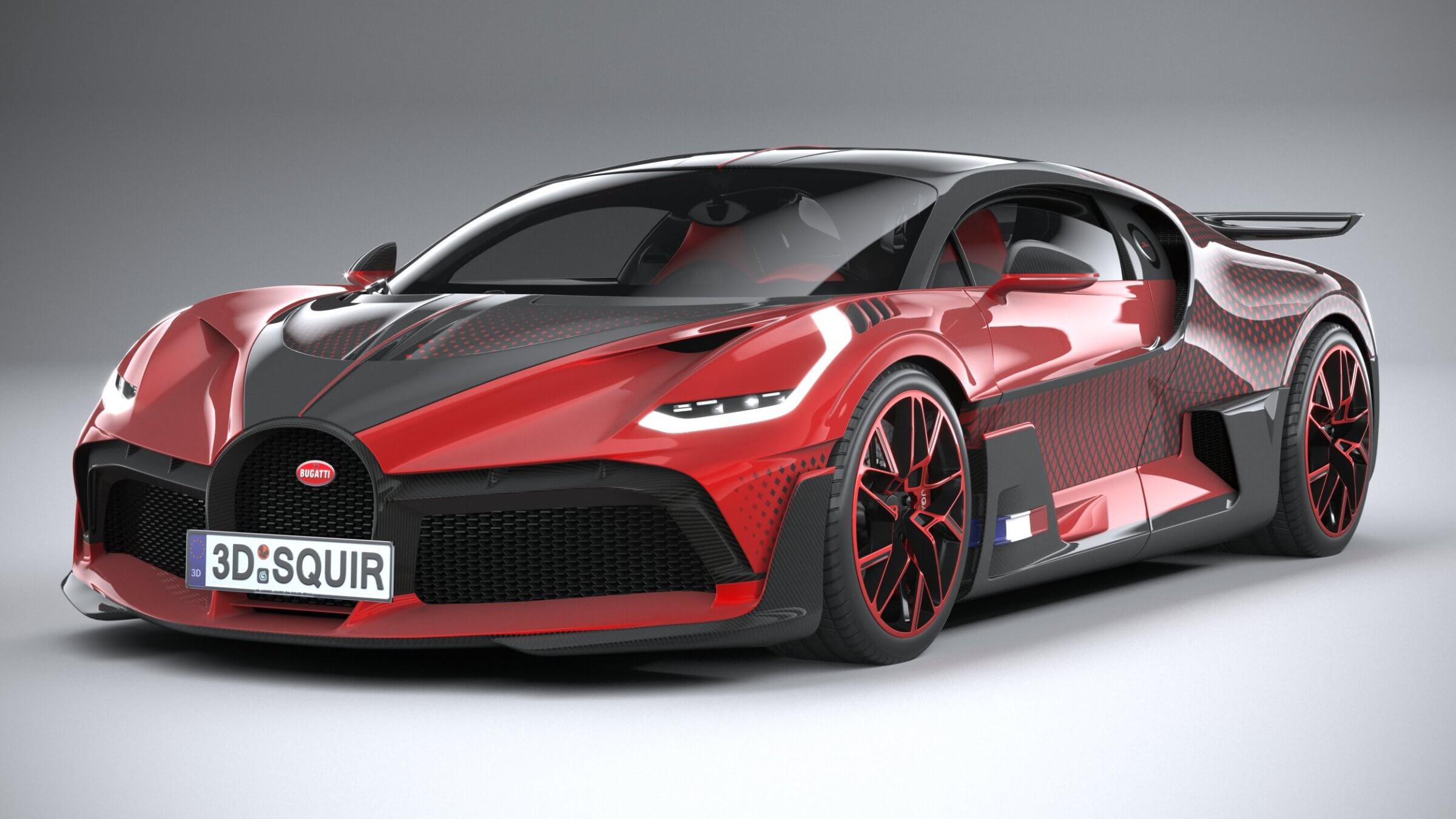 Bugatti Divo Lady Bug 2020 - 3D Model by SQUIR