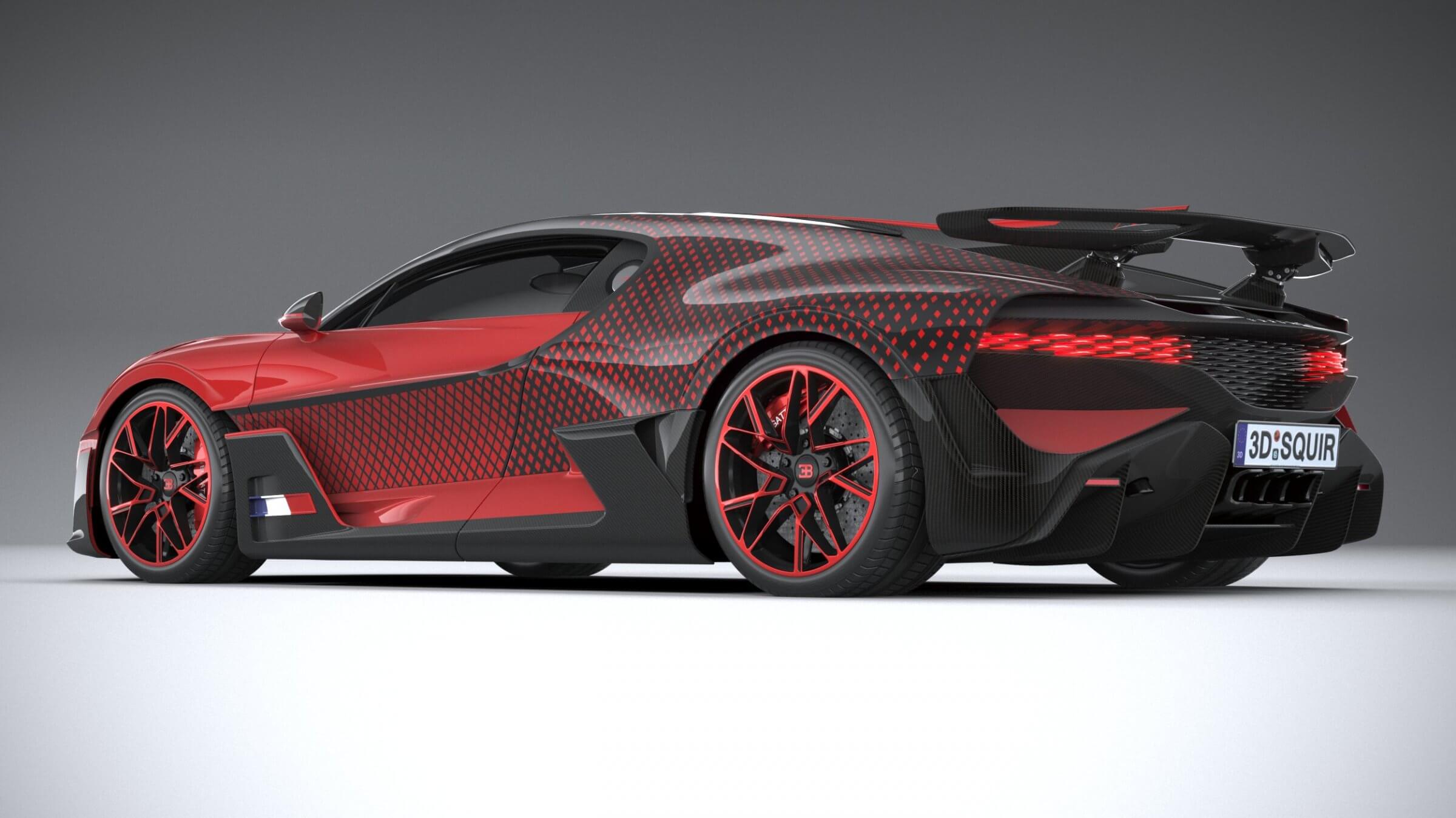 Bugatti Divo Lady Bug 2020 - 3D Model by SQUIR