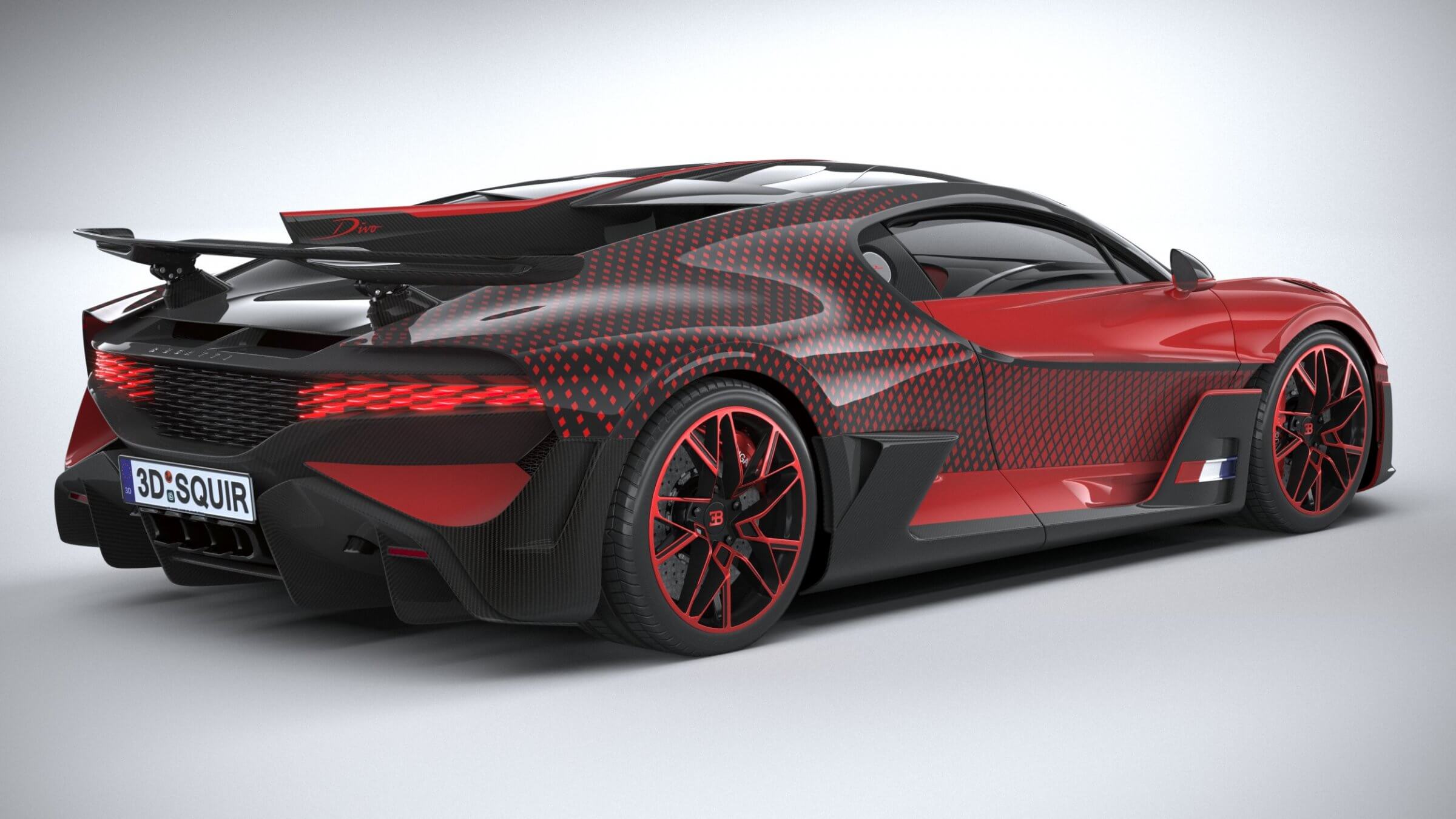 Bugatti Divo Lady Bug 2020 - 3D Model by SQUIR