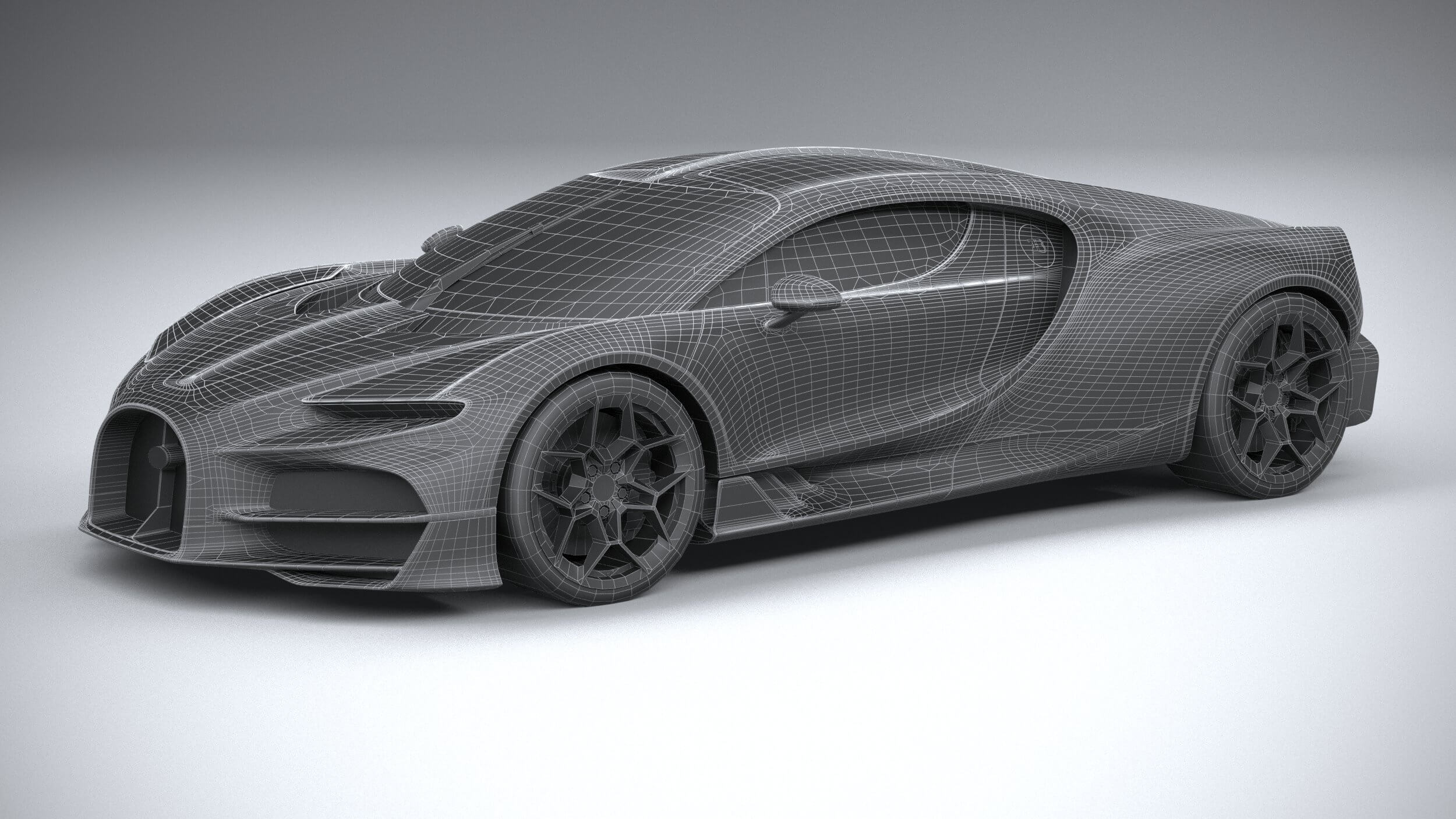 Bugatti Tourbillon 2026 Low Poly - 3D Model by SQUIR