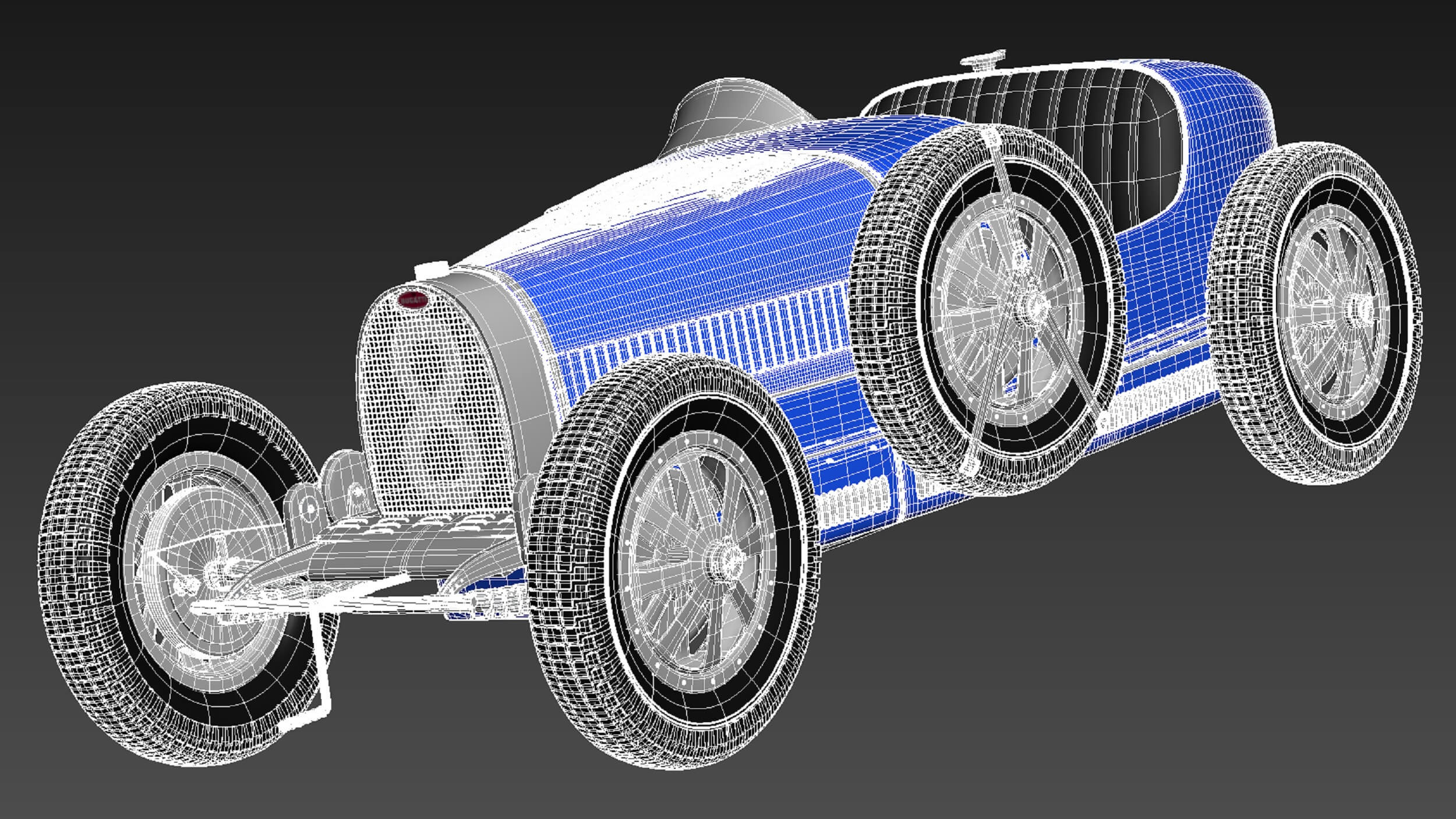 Bugatti Type 35 1925-1929 3D Model by SQUIR