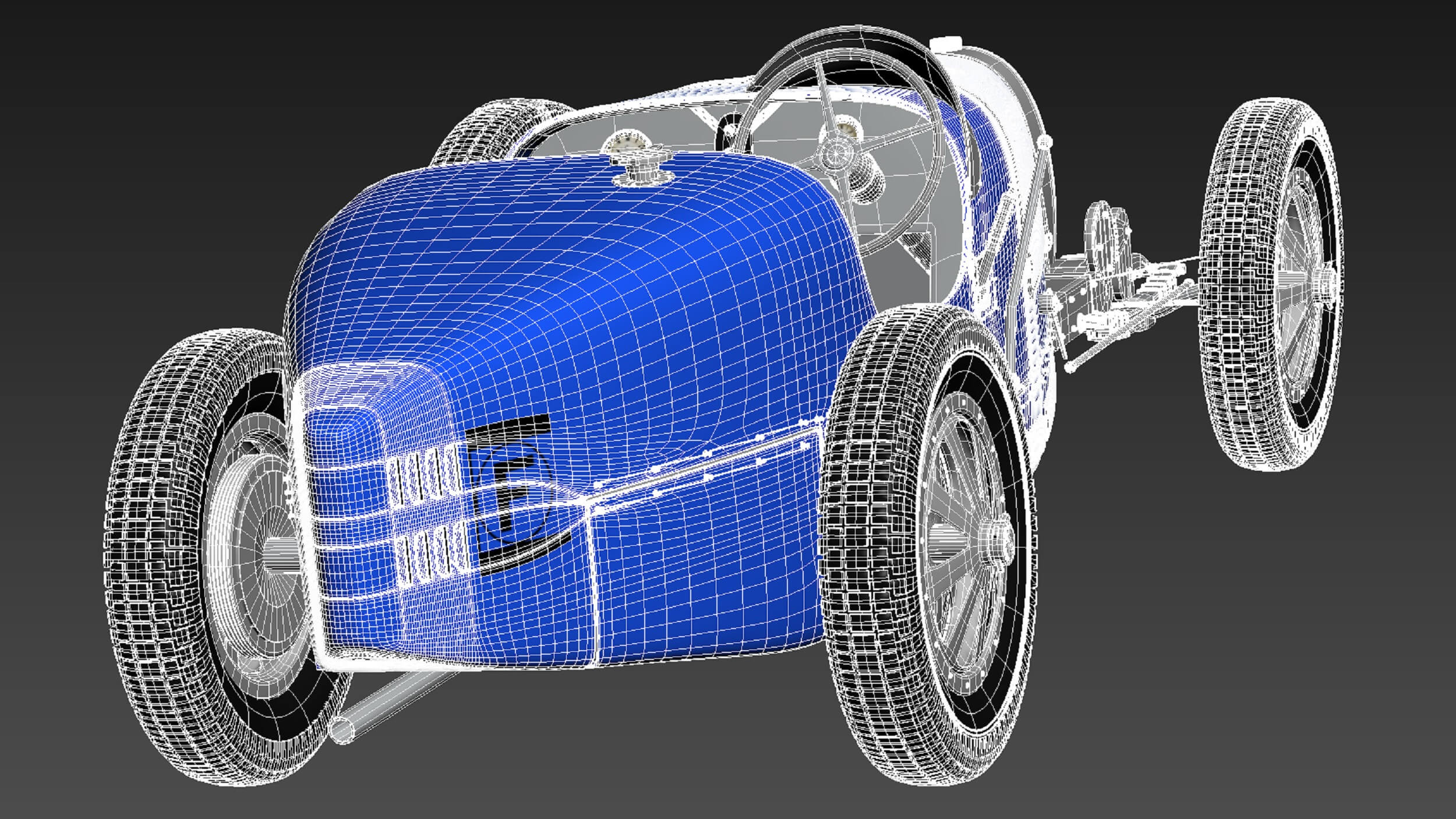 Bugatti Type 35 1925-1929 3D Model by SQUIR
