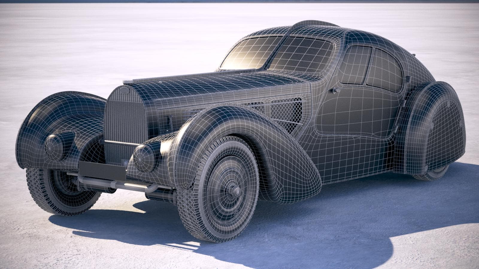 Bugatti Type 57 Aerolithe 1935 - 3D Model by SQUIR