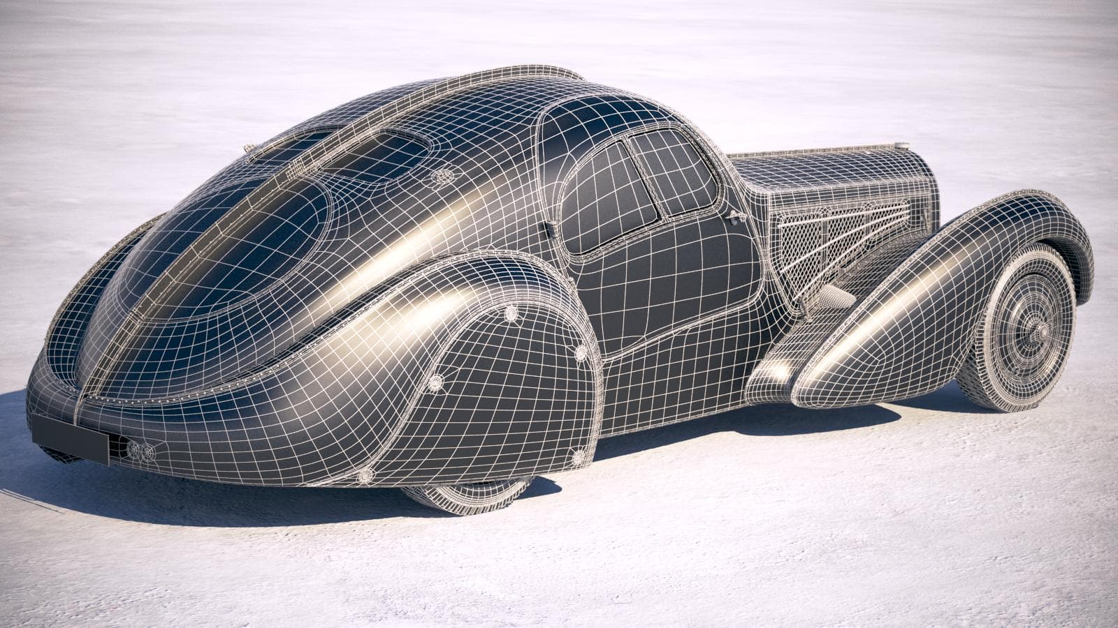 Bugatti Type 57 Aerolithe 1935 - 3D Model by SQUIR