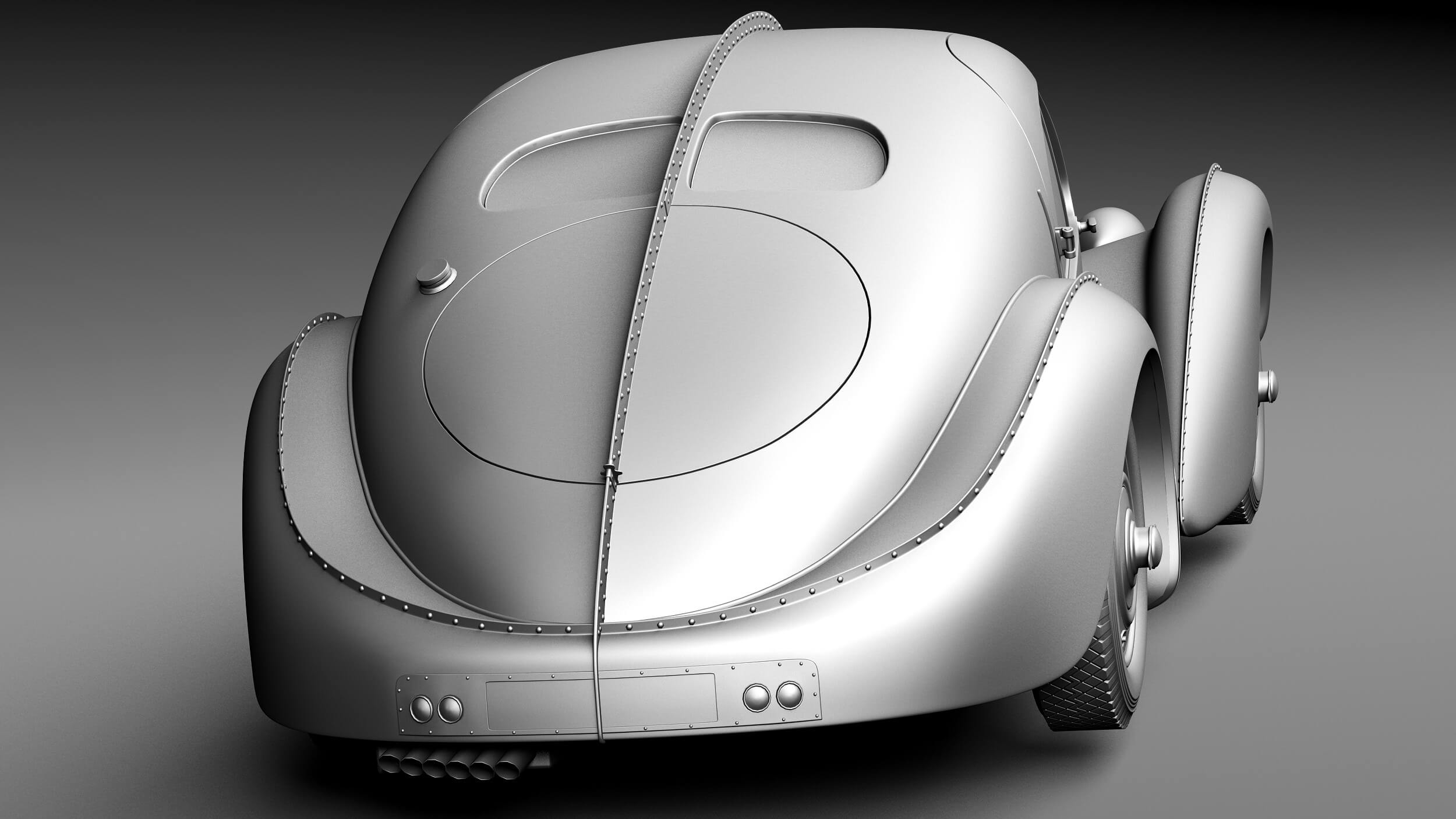 Bugatti Type 57 Atlantic - 3D Model by SQUIR