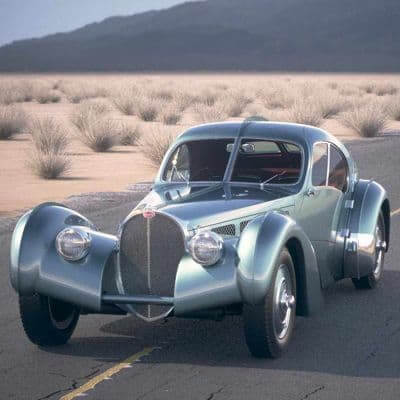 Bugatti Type 57sc 1938 Atlantic (desert studio) - 3D Model by SQUIR