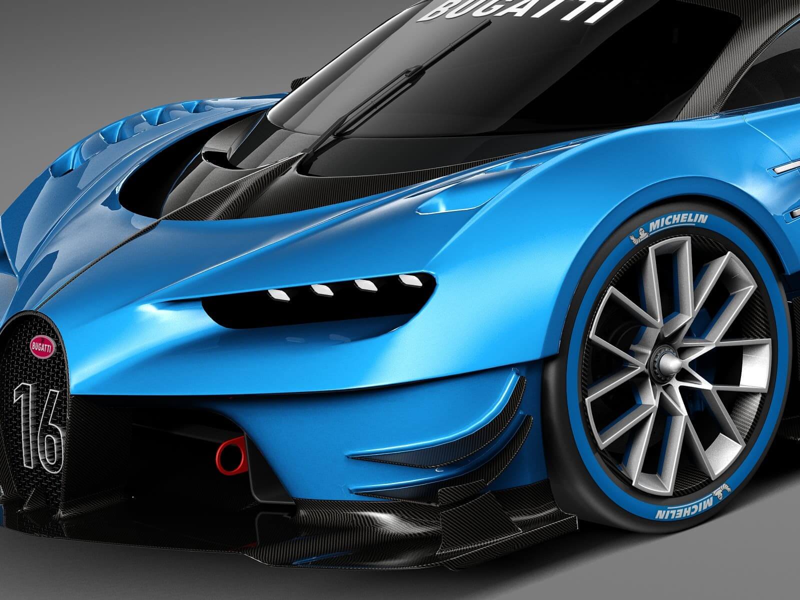 Bugatti Vision Gran Turismo Concept 2015 - 3D Model by SQUIR