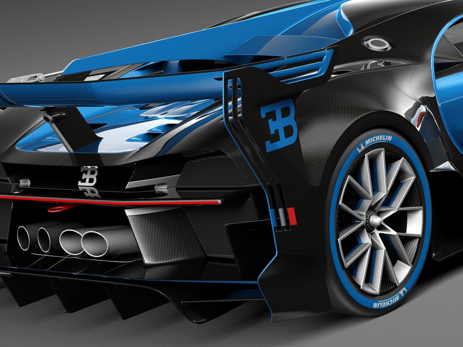Bugatti Vision Gran Turismo Concept 2015 - 3D Model by SQUIR