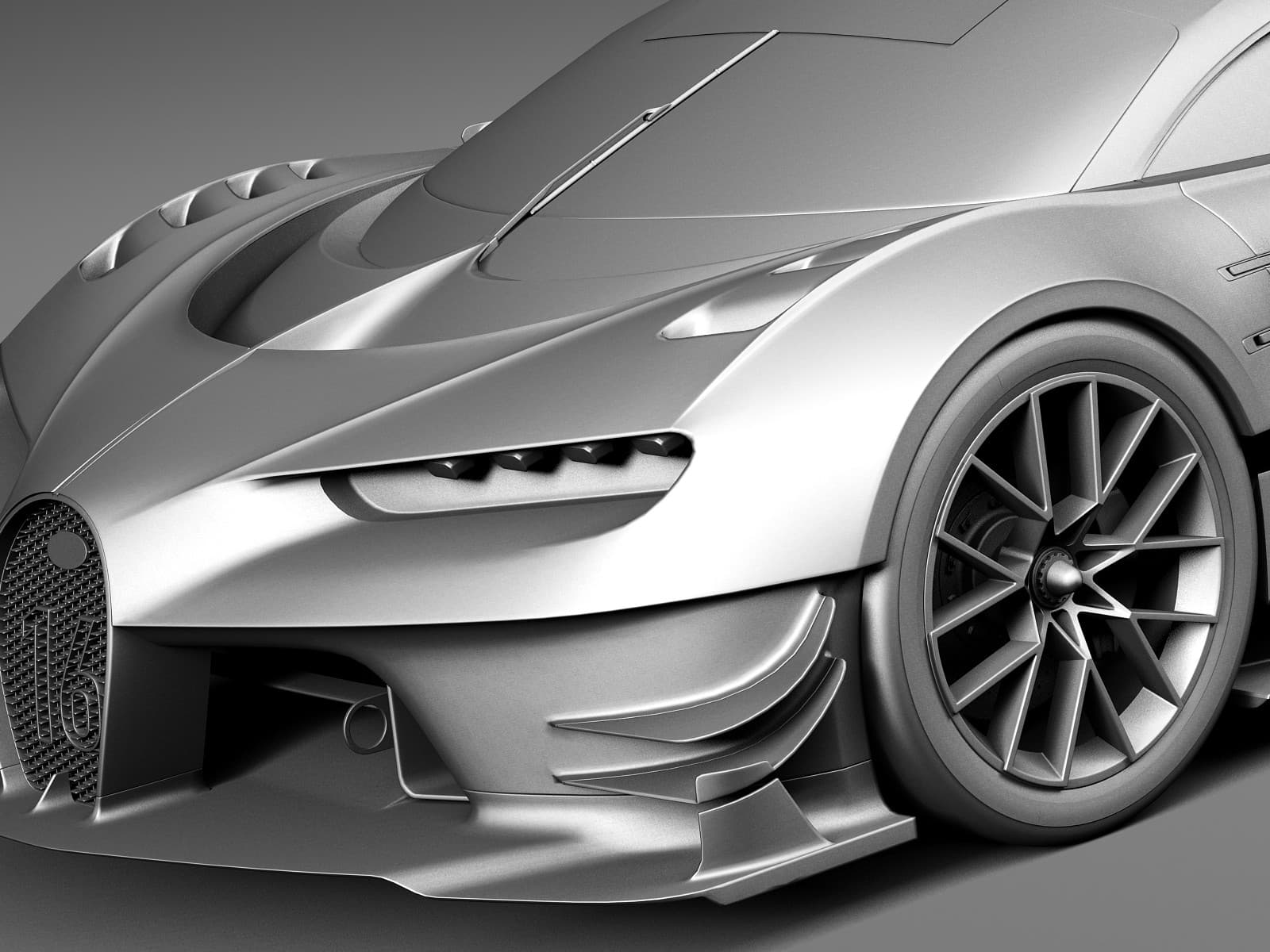 Bugatti Vision Gran Turismo Concept 2015 - 3D Model by SQUIR