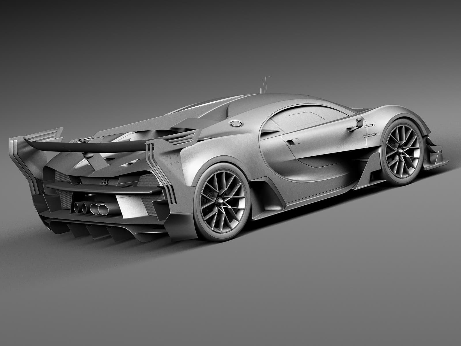 Bugatti Vision Gran Turismo Concept 2015 - 3D Model by SQUIR