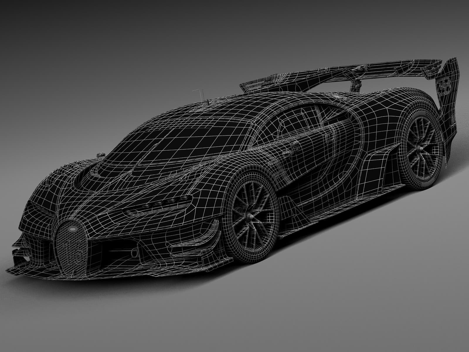 Bugatti Vision Gran Turismo Concept 2015 - 3D Model by SQUIR