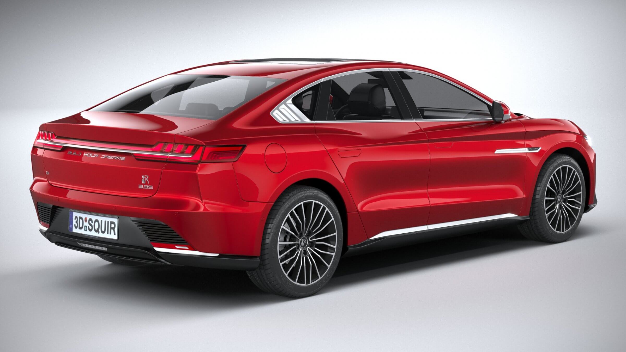 BYD Han 2023 - 3D Model by SQUIR