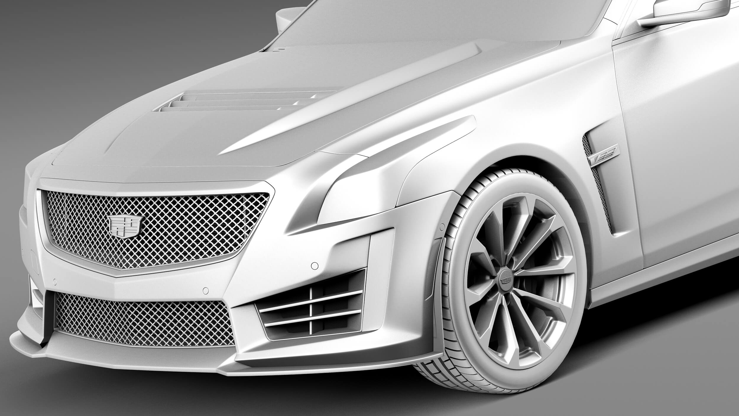 Cadillac CTS-V 2016 3D Model by SQUIR