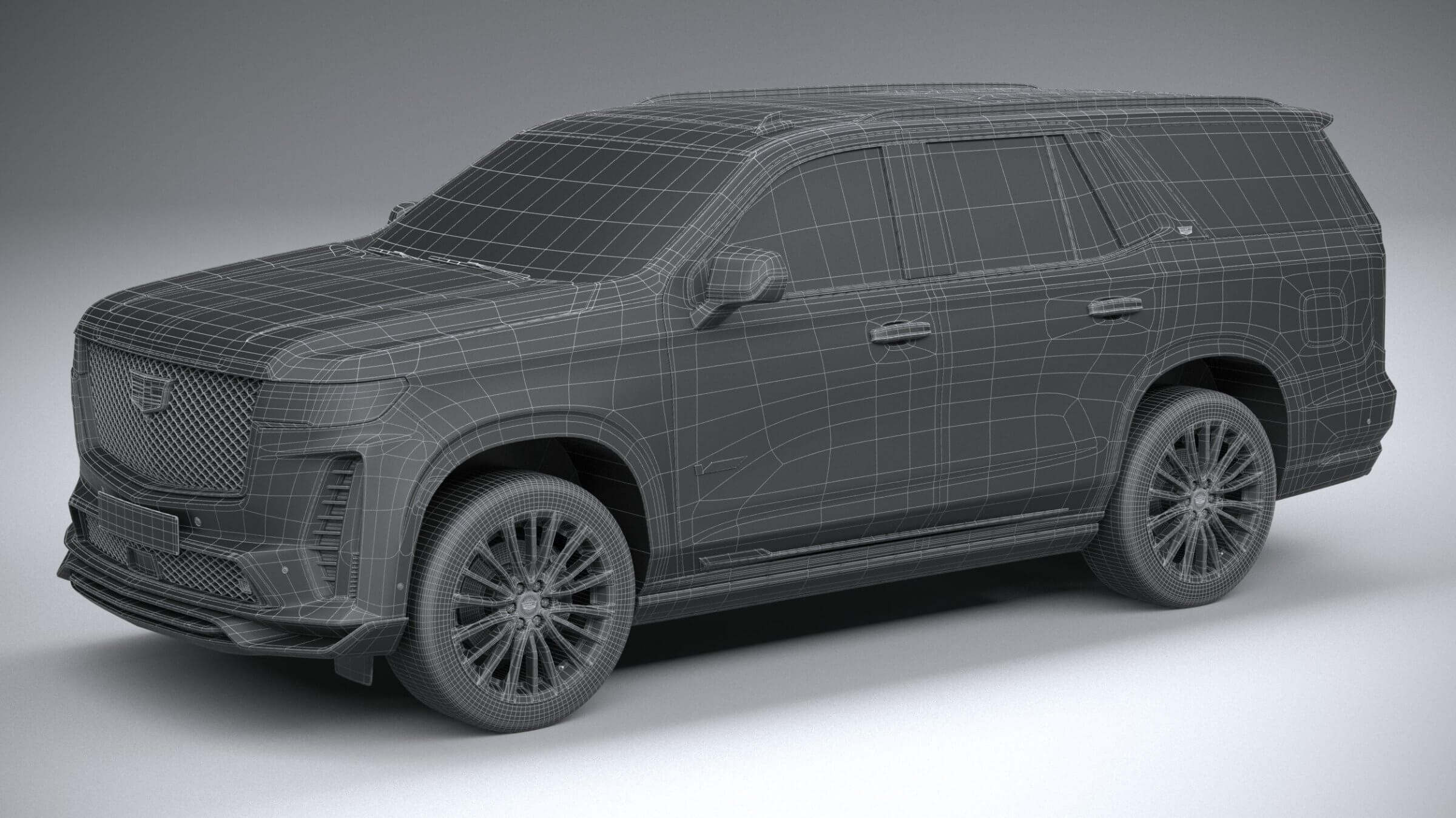 Cadillac Escalade-V 2023 3D Model by SQUIR