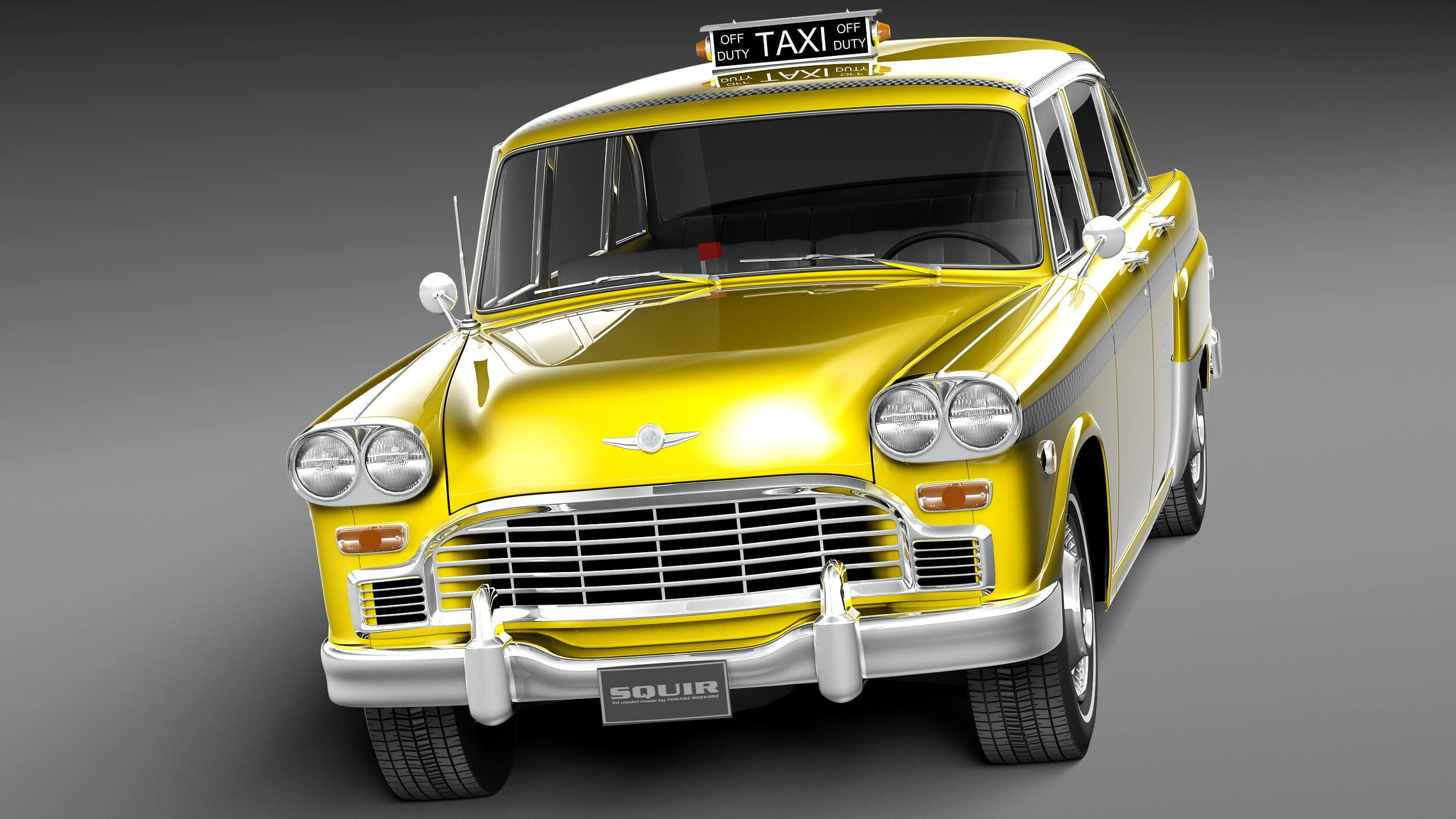 Checker Cab A8 Marathon 1956-1982 3D Model by SQUIR