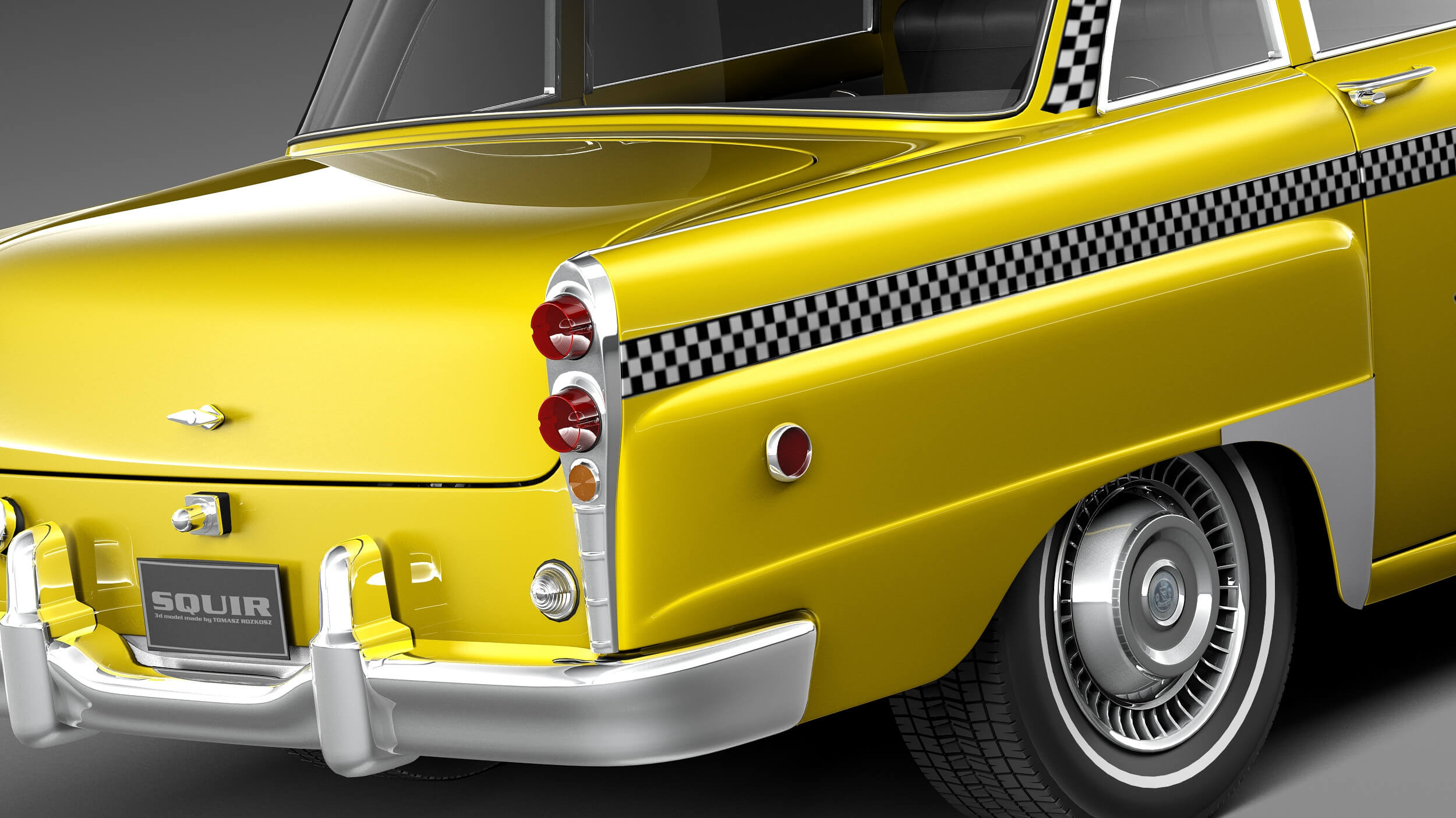 Checker Cab A8 Marathon 1956-1982 3D Model by SQUIR