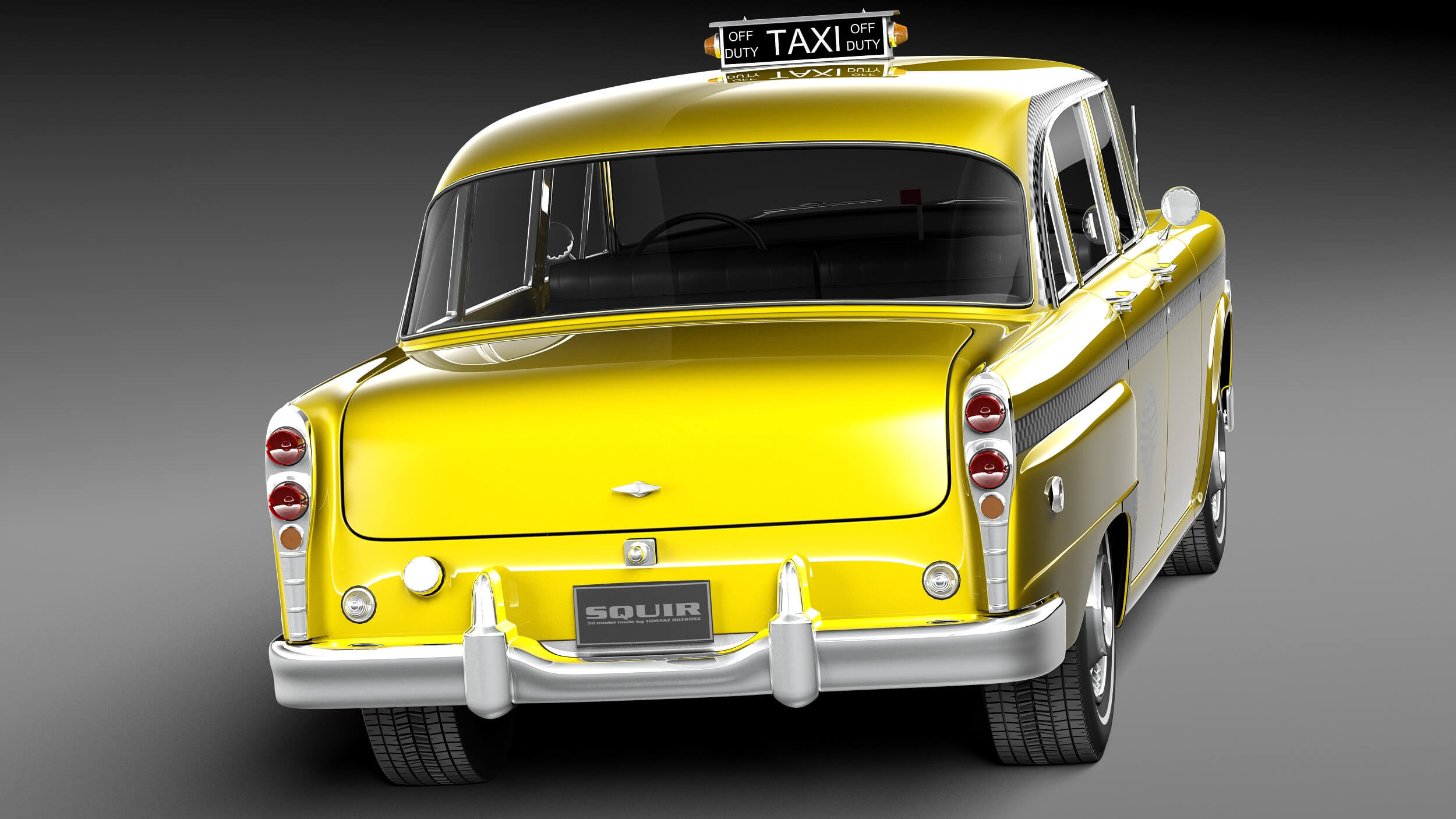Checker Cab A8 Marathon 1956-1982 3D Model by SQUIR