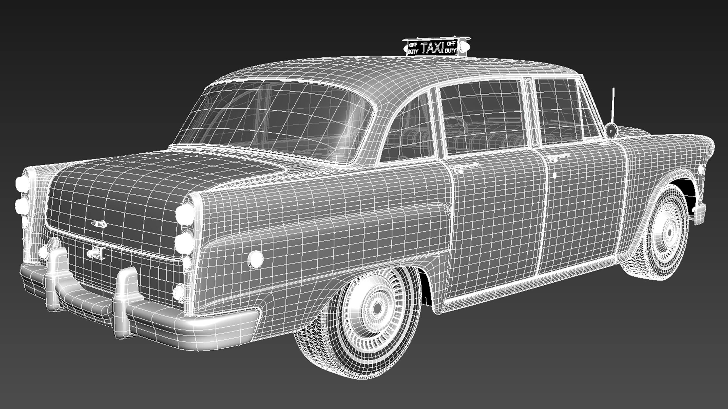 Checker Cab A8 Marathon 1956-1982 3D Model by SQUIR