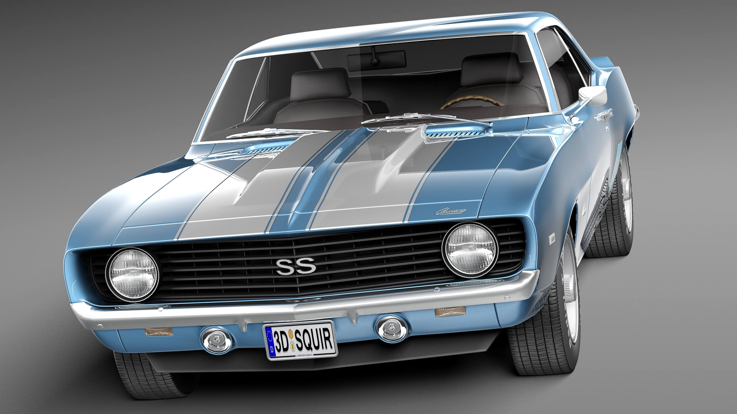 Chevrolet Camaro SS 1969 - 3D Model by SQUIR