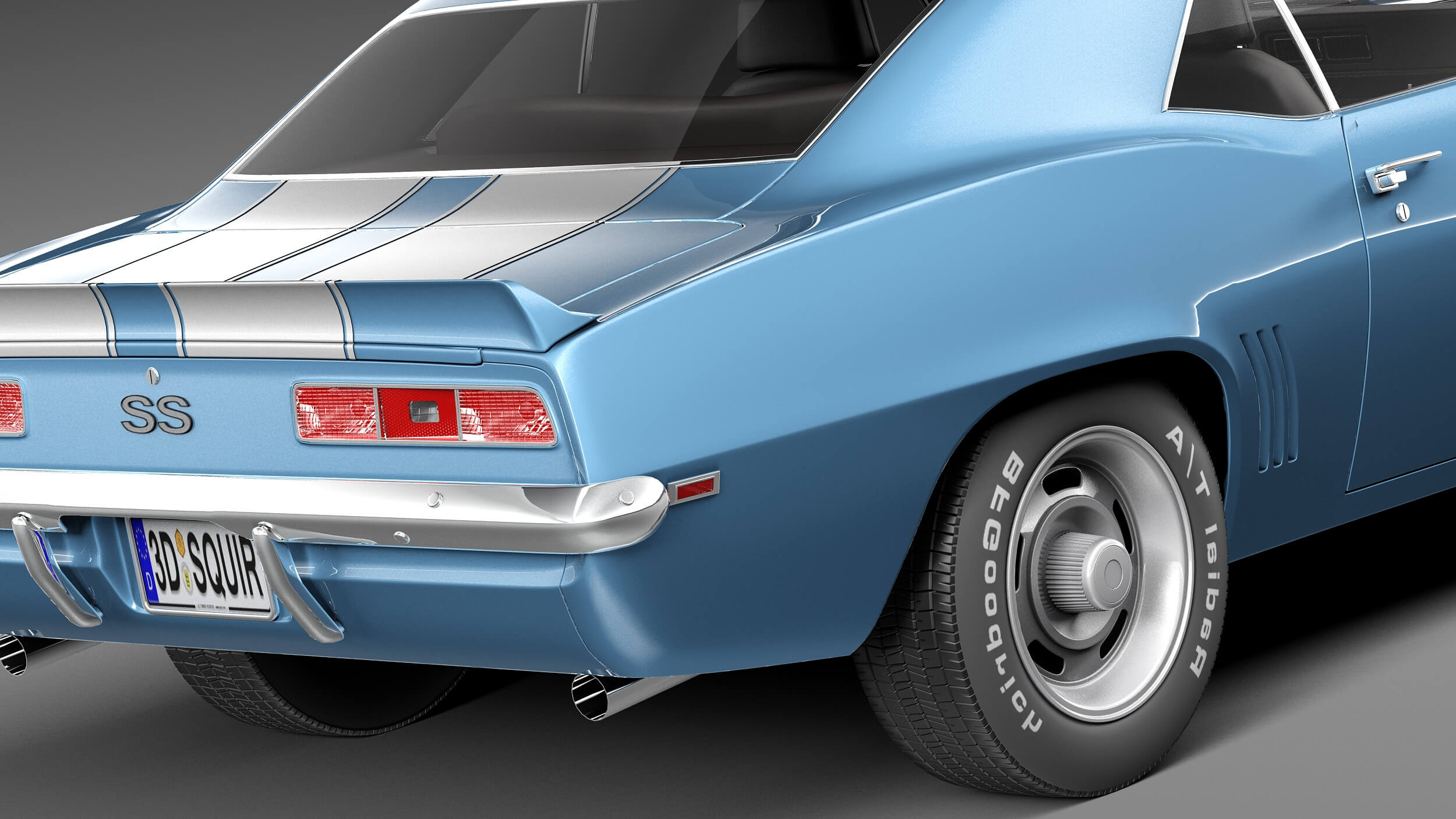 Chevrolet Camaro SS 1969 - 3D Model by SQUIR