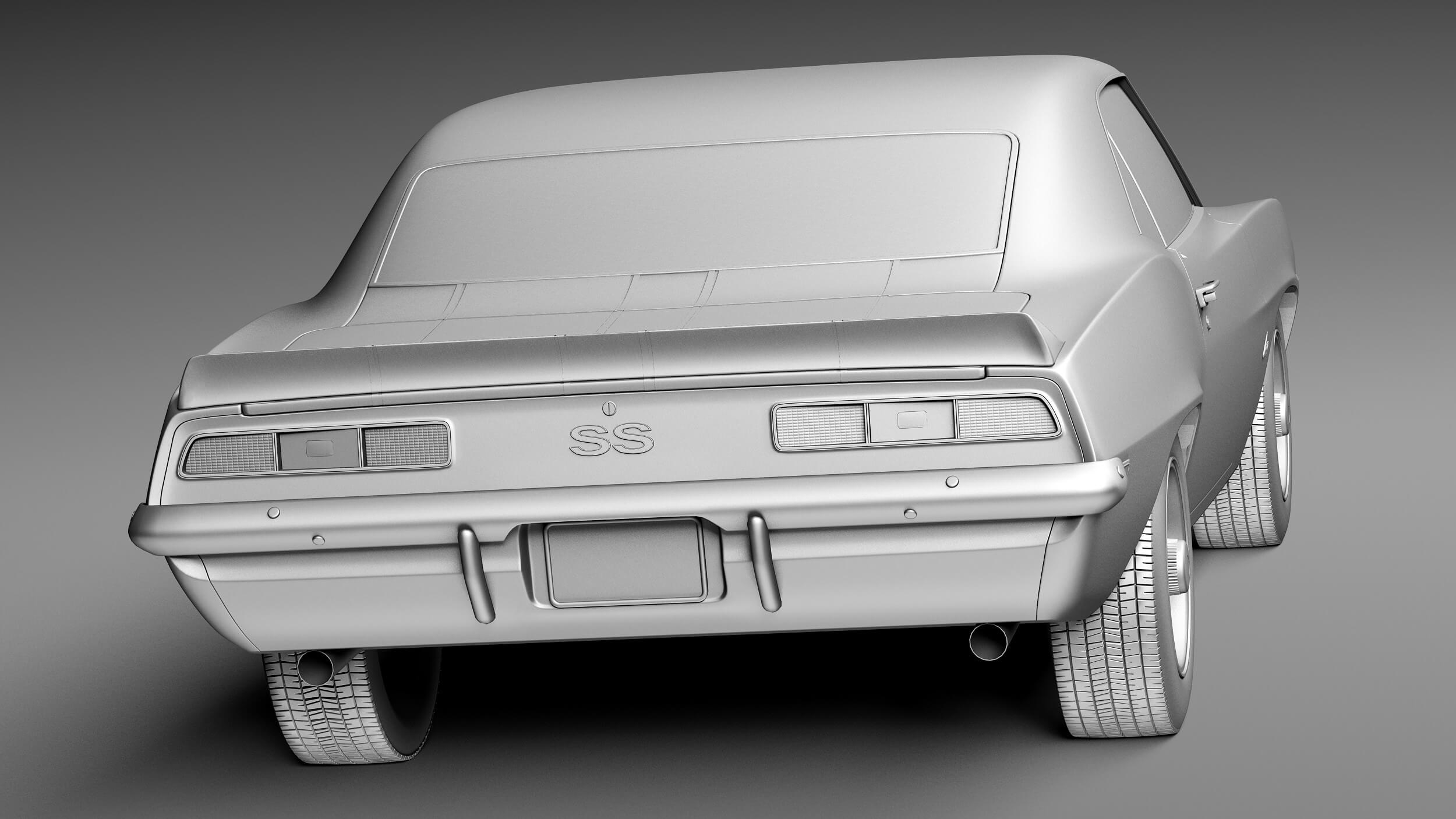 Chevrolet Camaro SS 1969 - 3D Model by SQUIR