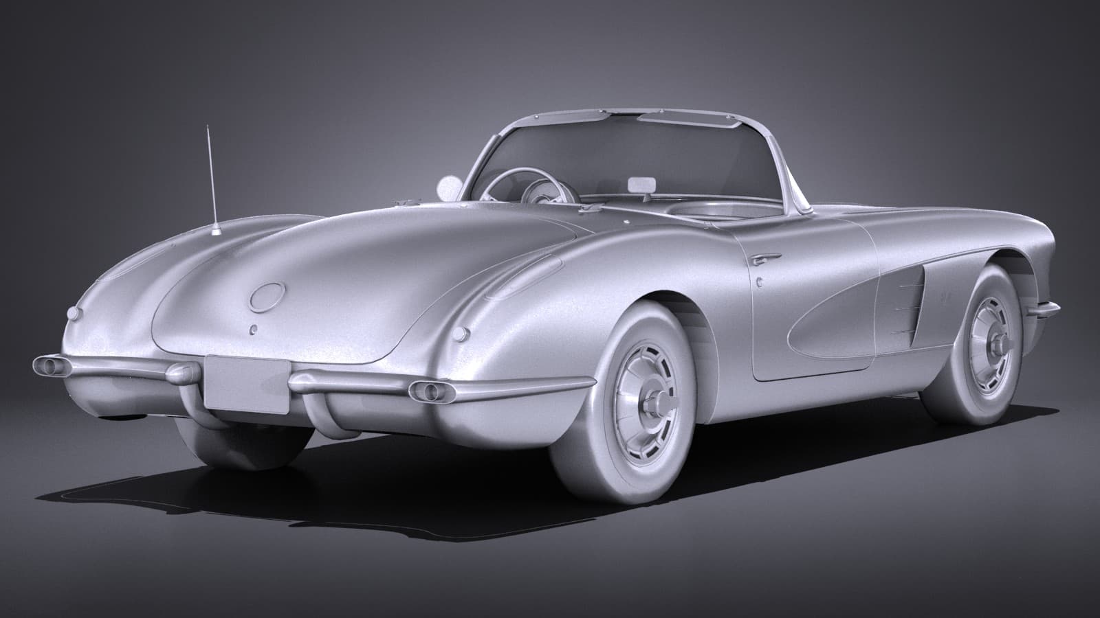 Chevrolet Corvette C1 1958 - 3D Model by SQUIR