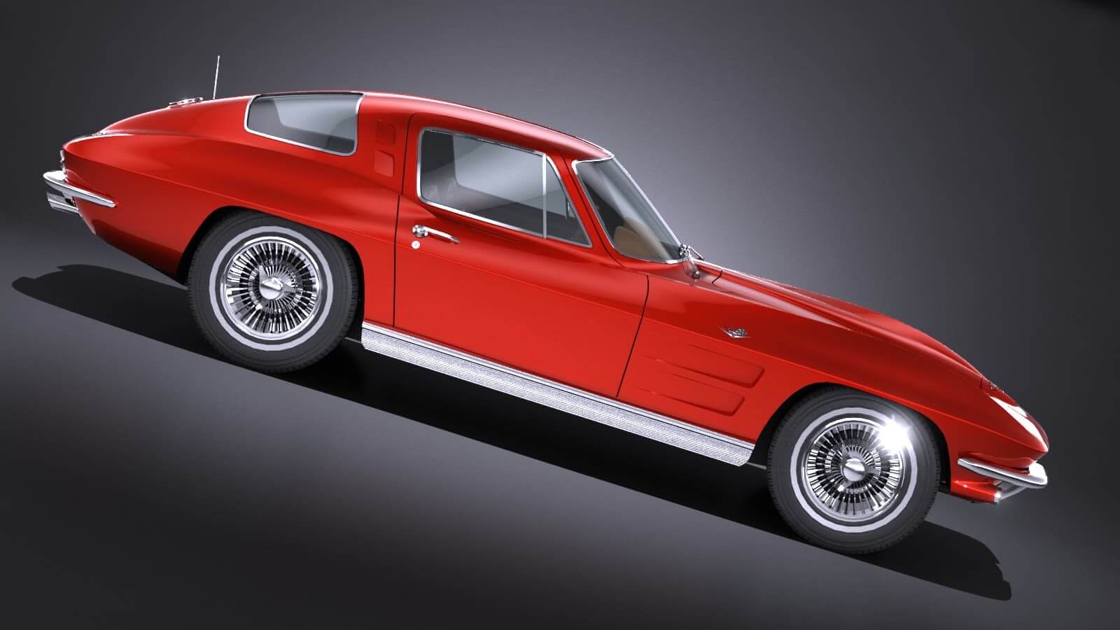 Chevrolet Corvette C2 1963 - 3D Model by SQUIR