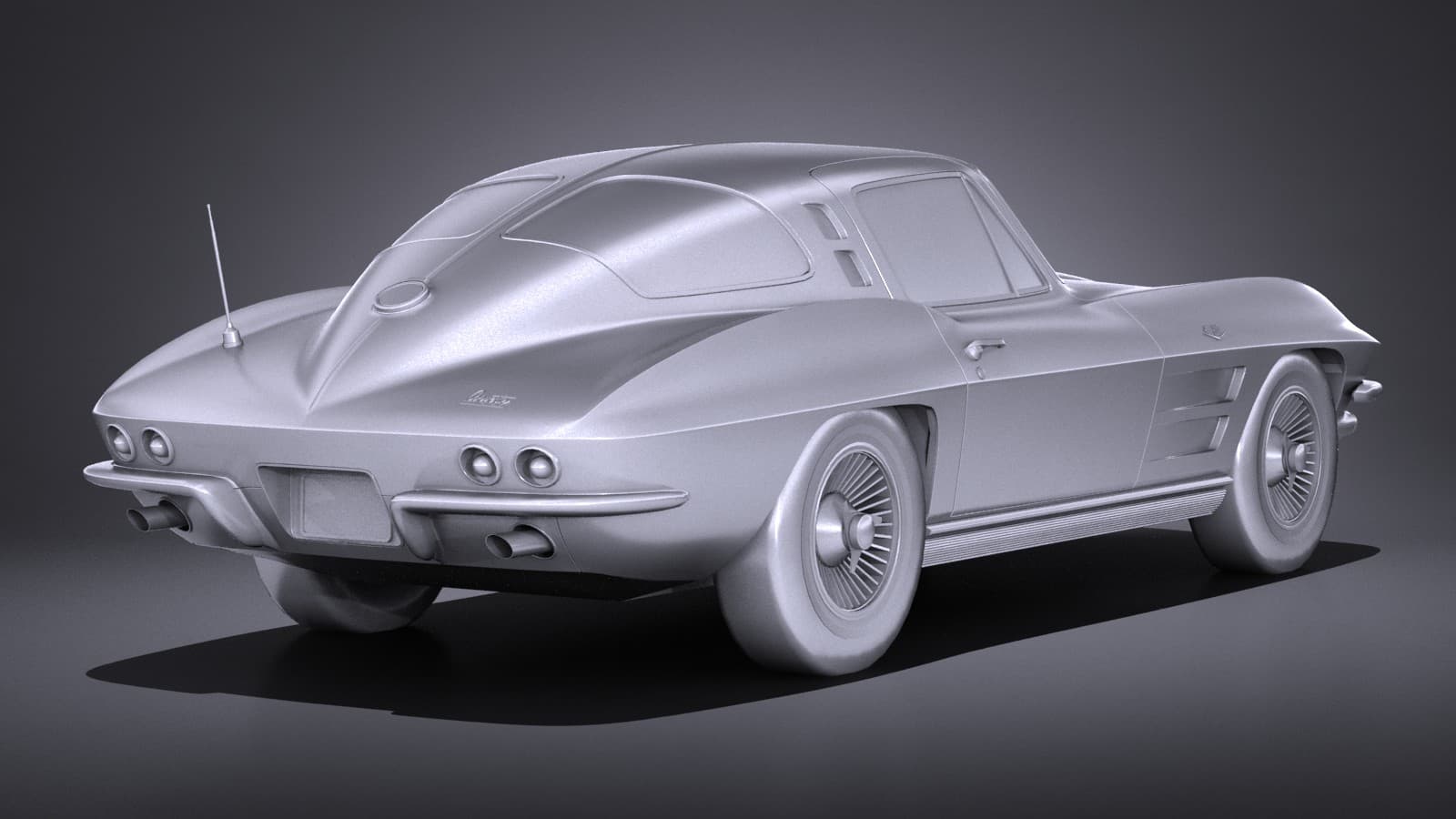 Chevrolet Corvette C2 1963 - 3D Model by SQUIR