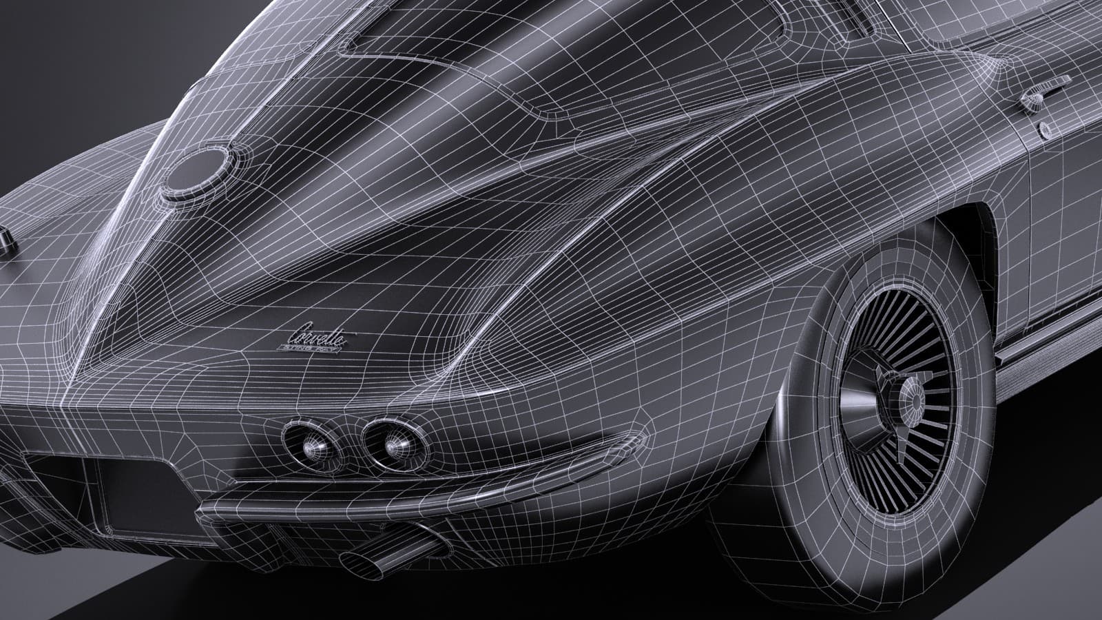 Chevrolet Corvette C2 1963 - 3D Model by SQUIR