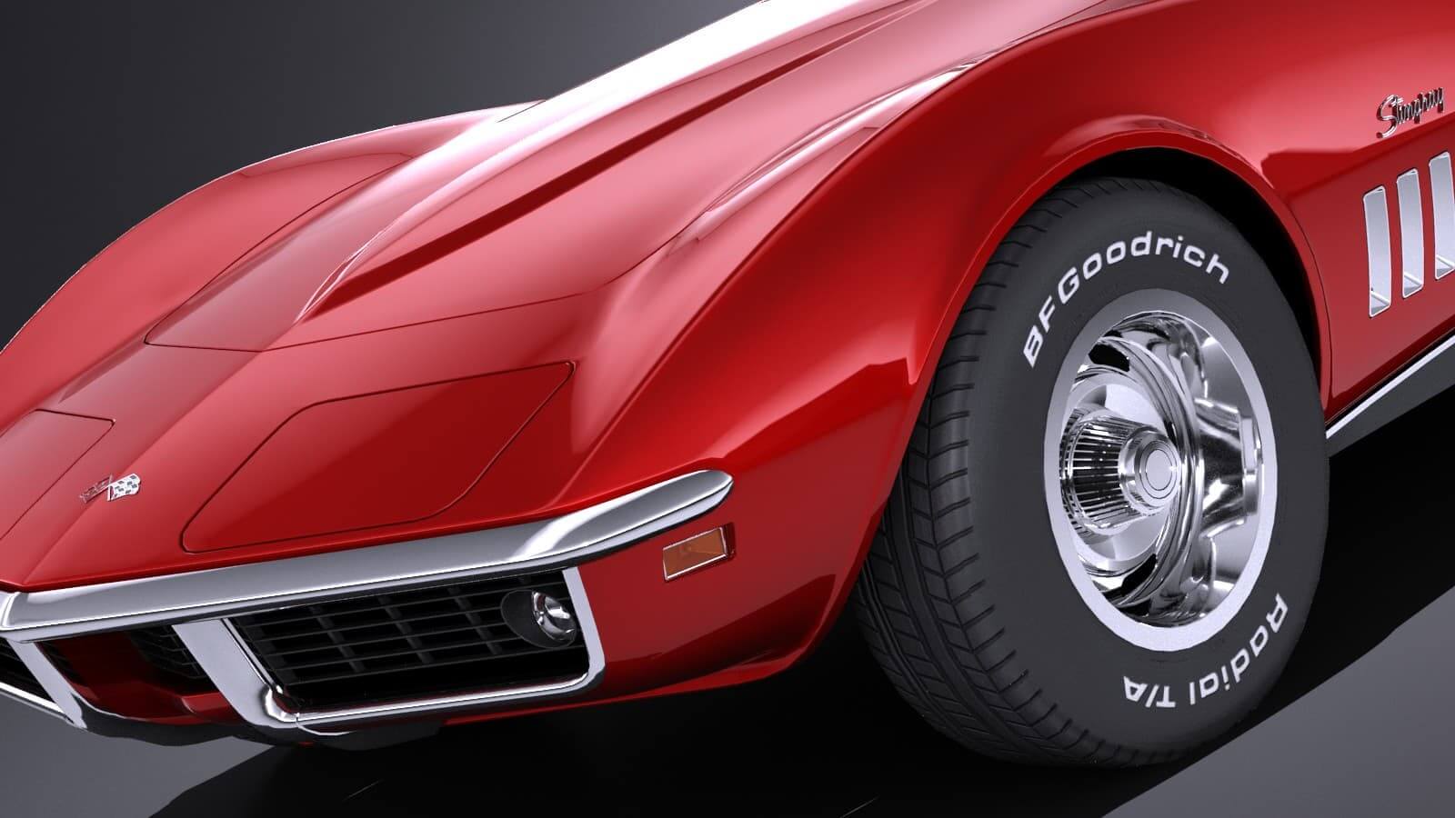 Chevrolet Corvette C3 1969 - 3D Model by SQUIR