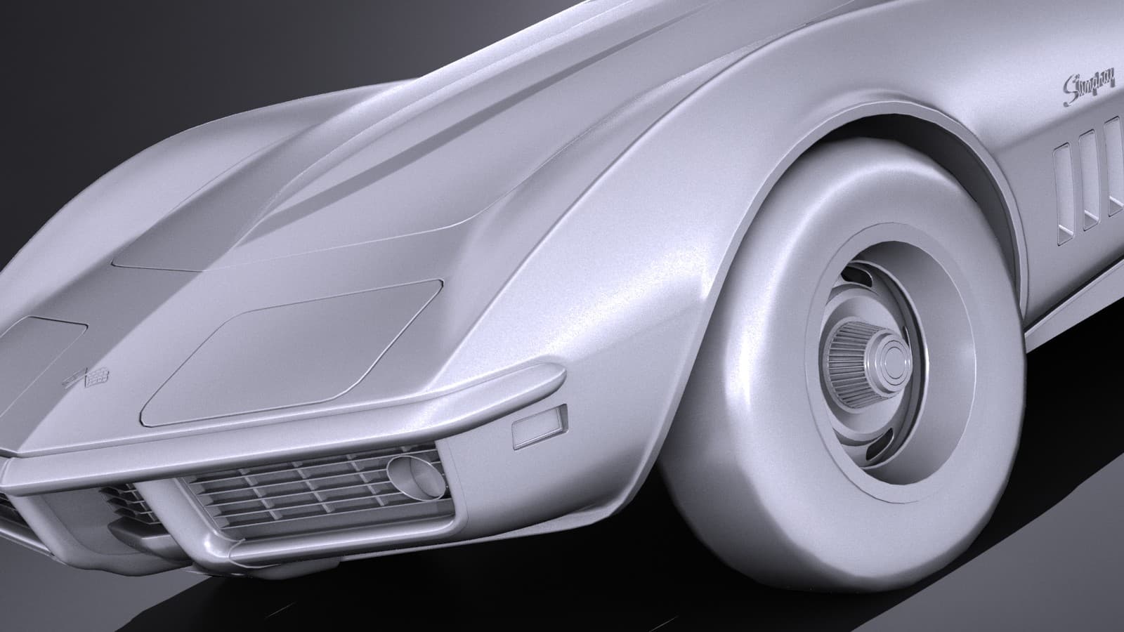 Chevrolet Corvette C3 1969 - 3D Model by SQUIR