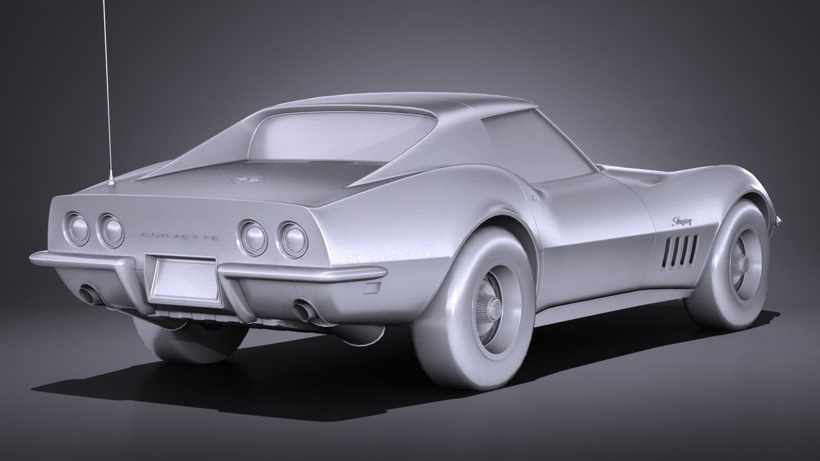 Chevrolet Corvette C3 1969 - 3D Model by SQUIR