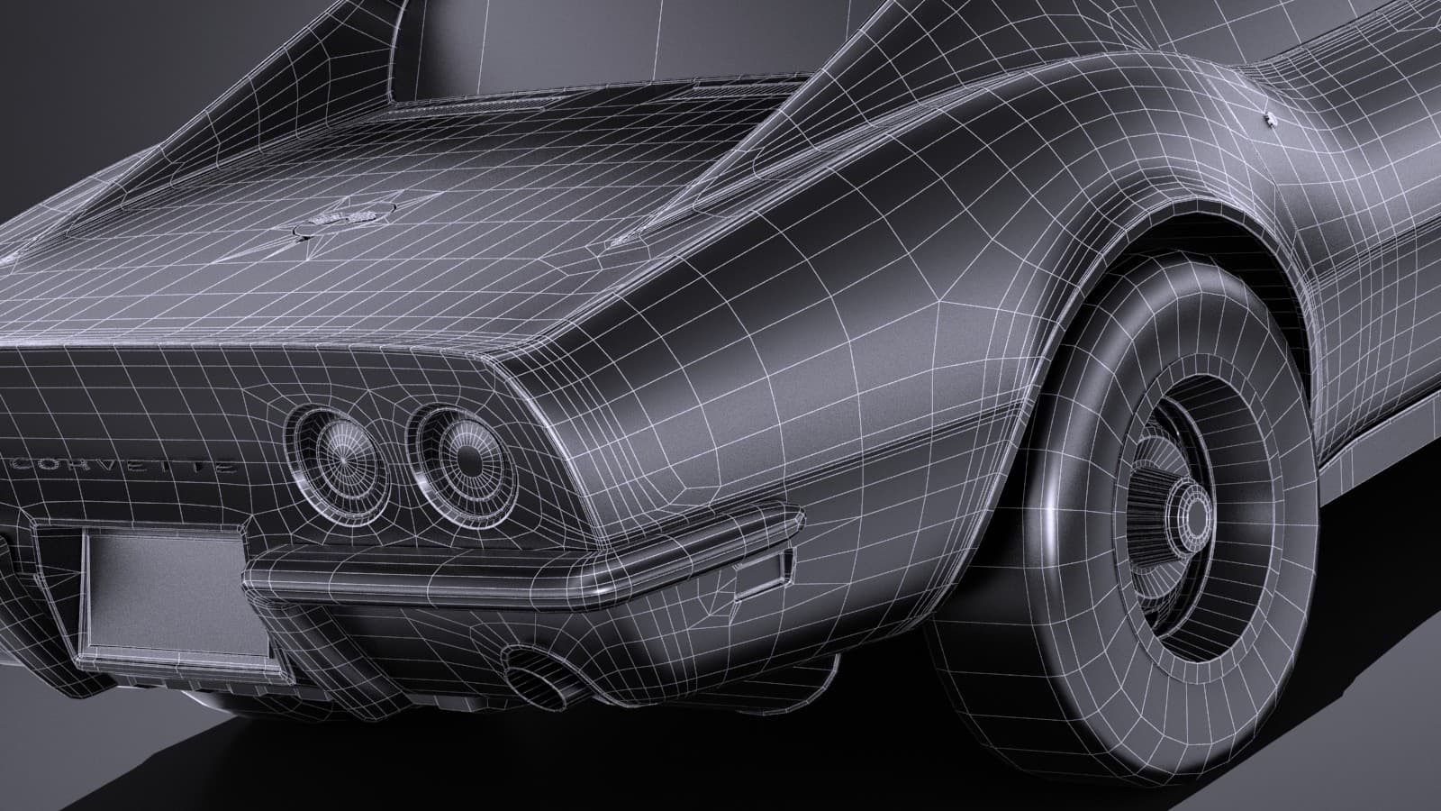 Chevrolet Corvette C3 1969 - 3D Model by SQUIR