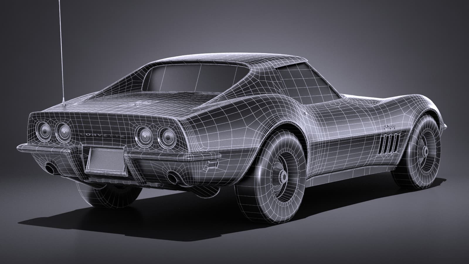 Chevrolet Corvette C3 1969 - 3D Model by SQUIR