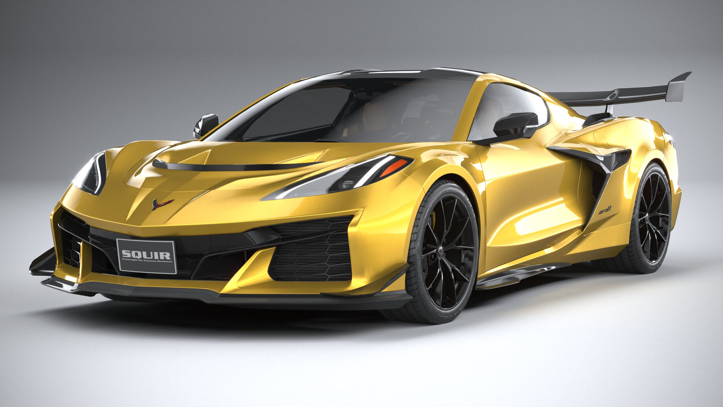 Corvette ZR1 2025 Low-Poly 3D Model by SQUIR