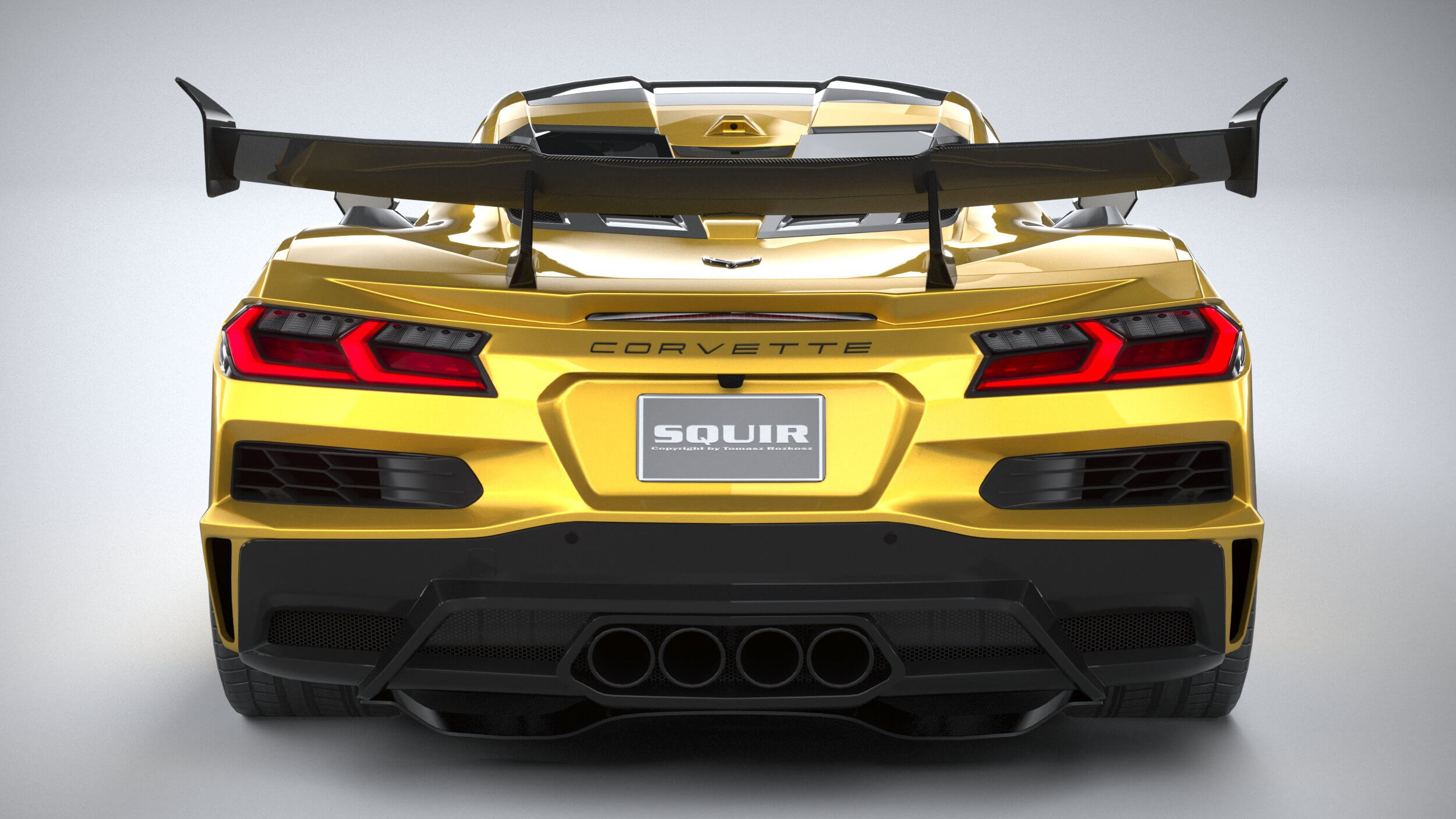 Corvette ZR1 2025 Low-Poly 3D Model by SQUIR