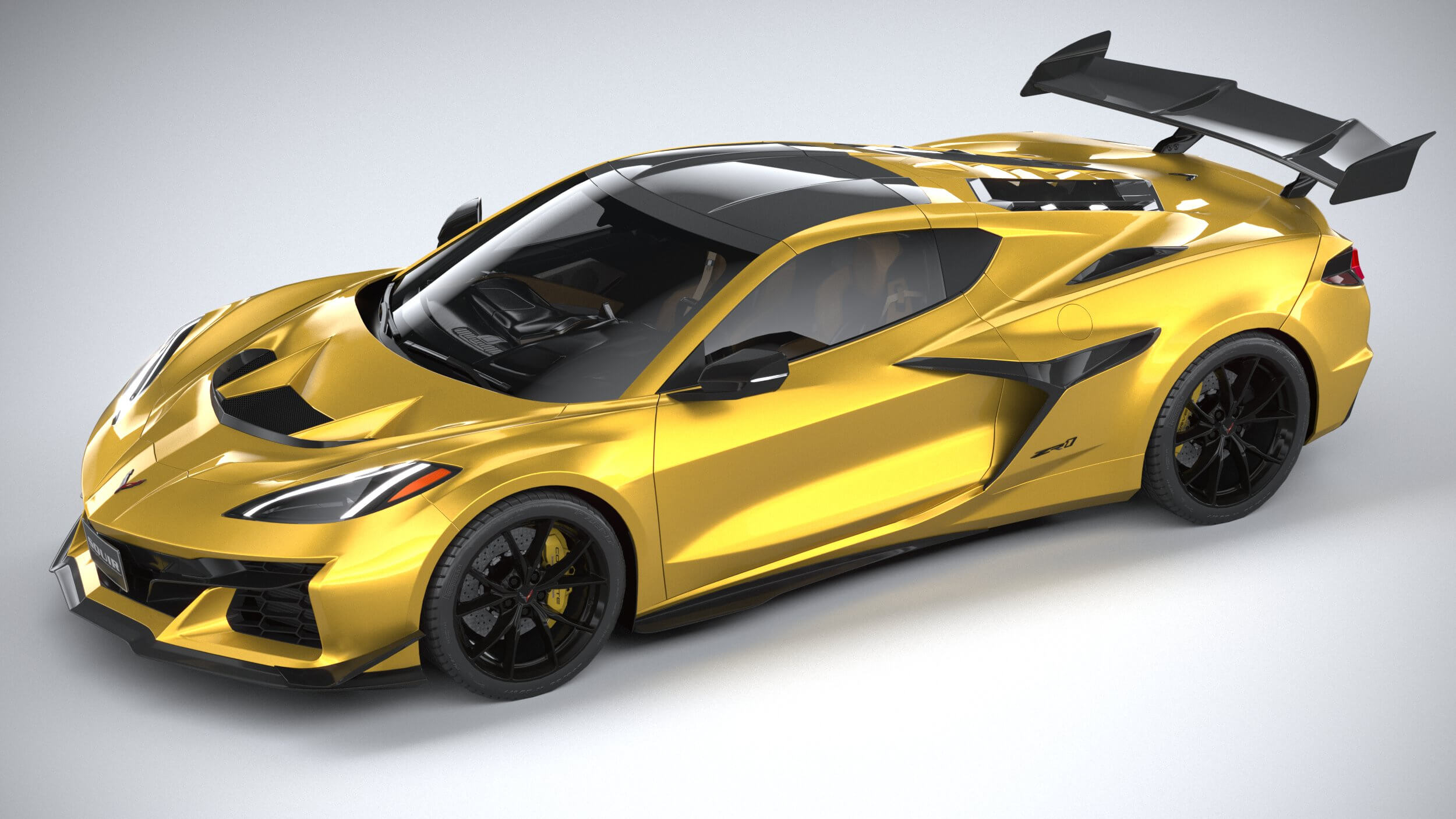 Corvette ZR1 2025 Low-Poly 3D Model by SQUIR