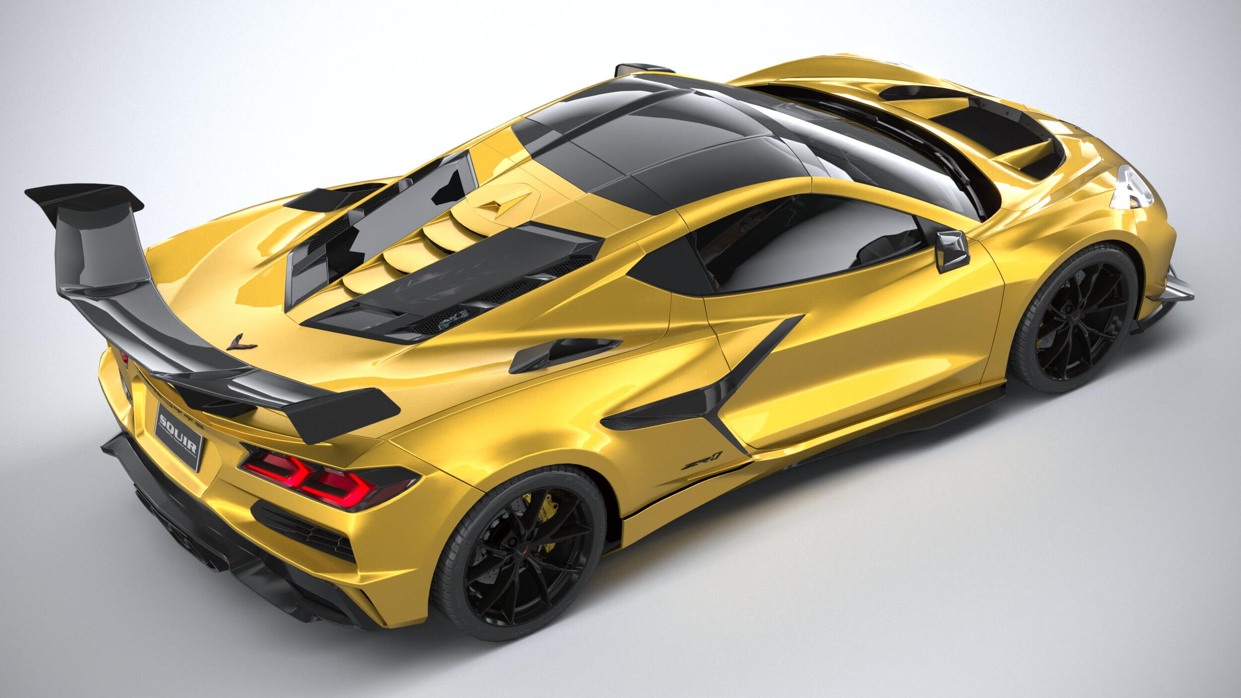 Corvette ZR1 2025 Low-Poly 3D Model by SQUIR