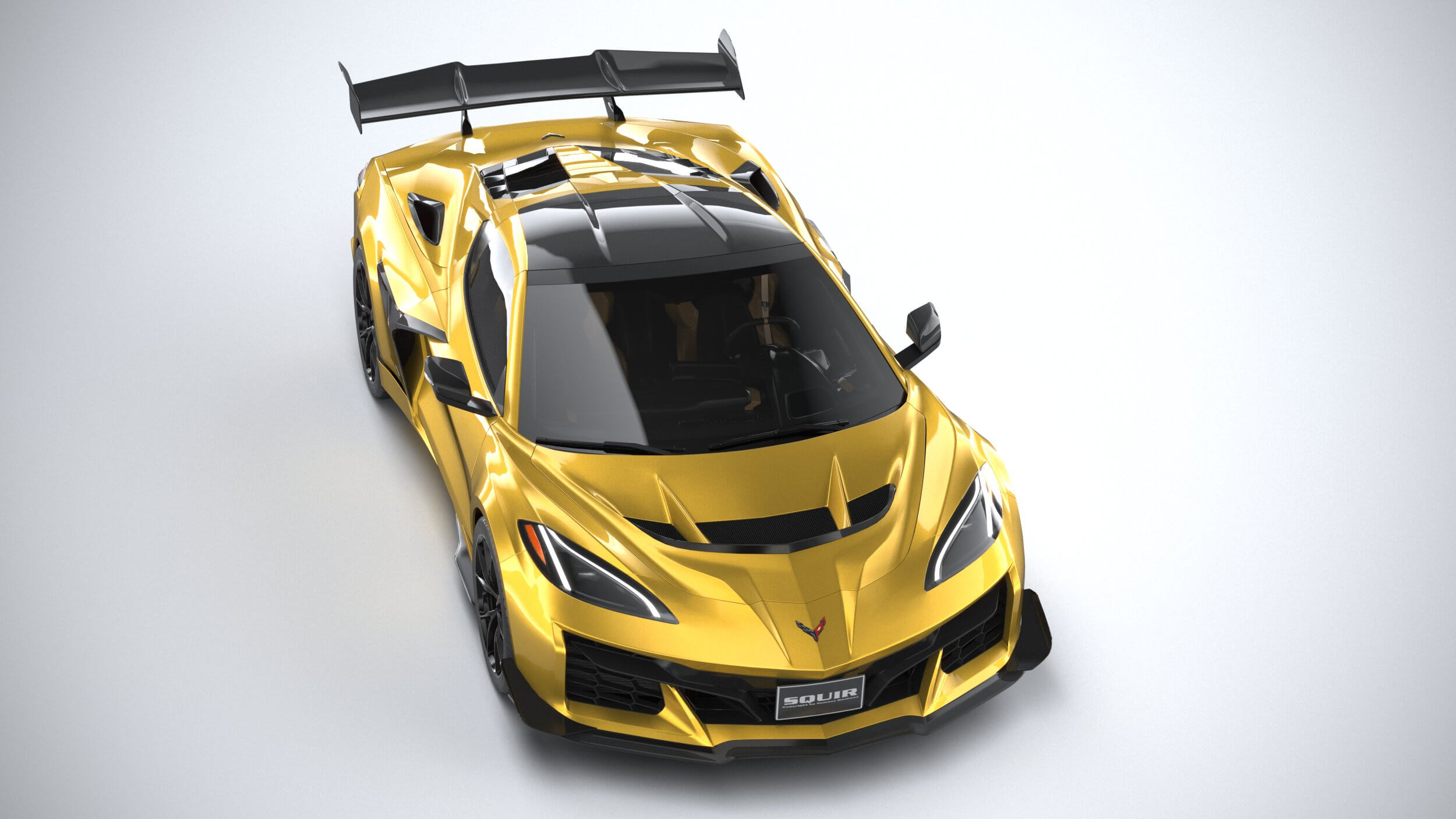 Corvette ZR1 2025 Low-Poly 3D Model by SQUIR