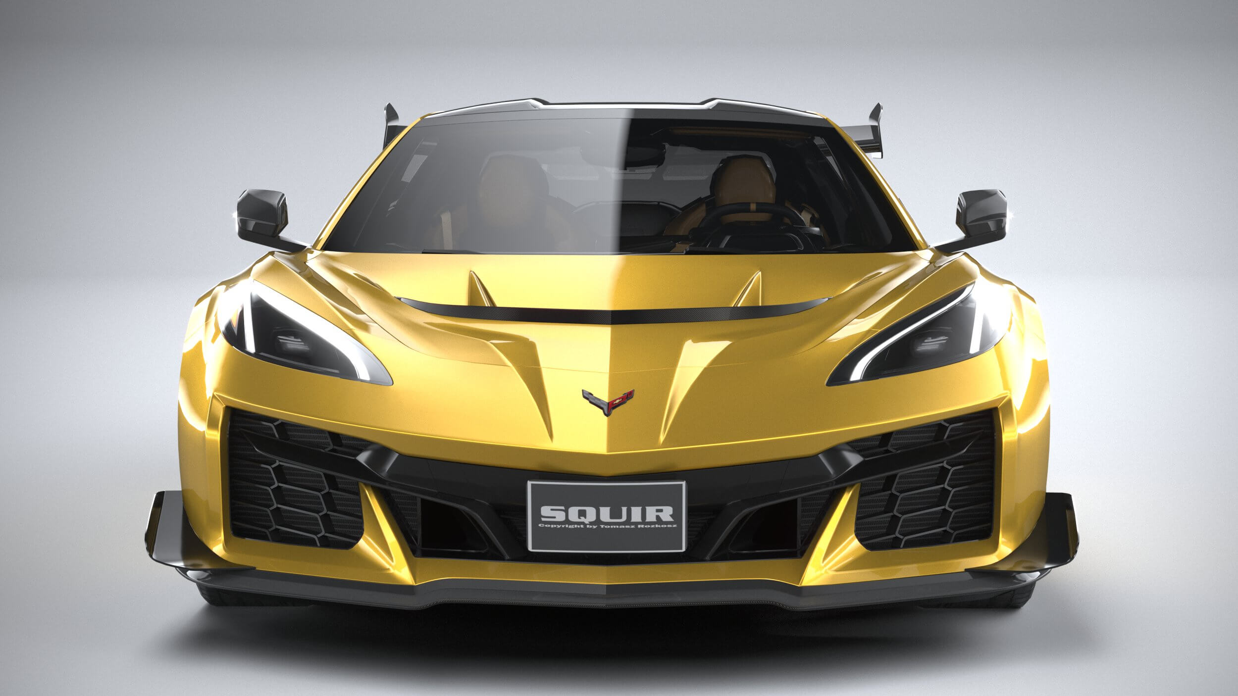 Corvette ZR1 2025 Low-Poly 3D Model by SQUIR