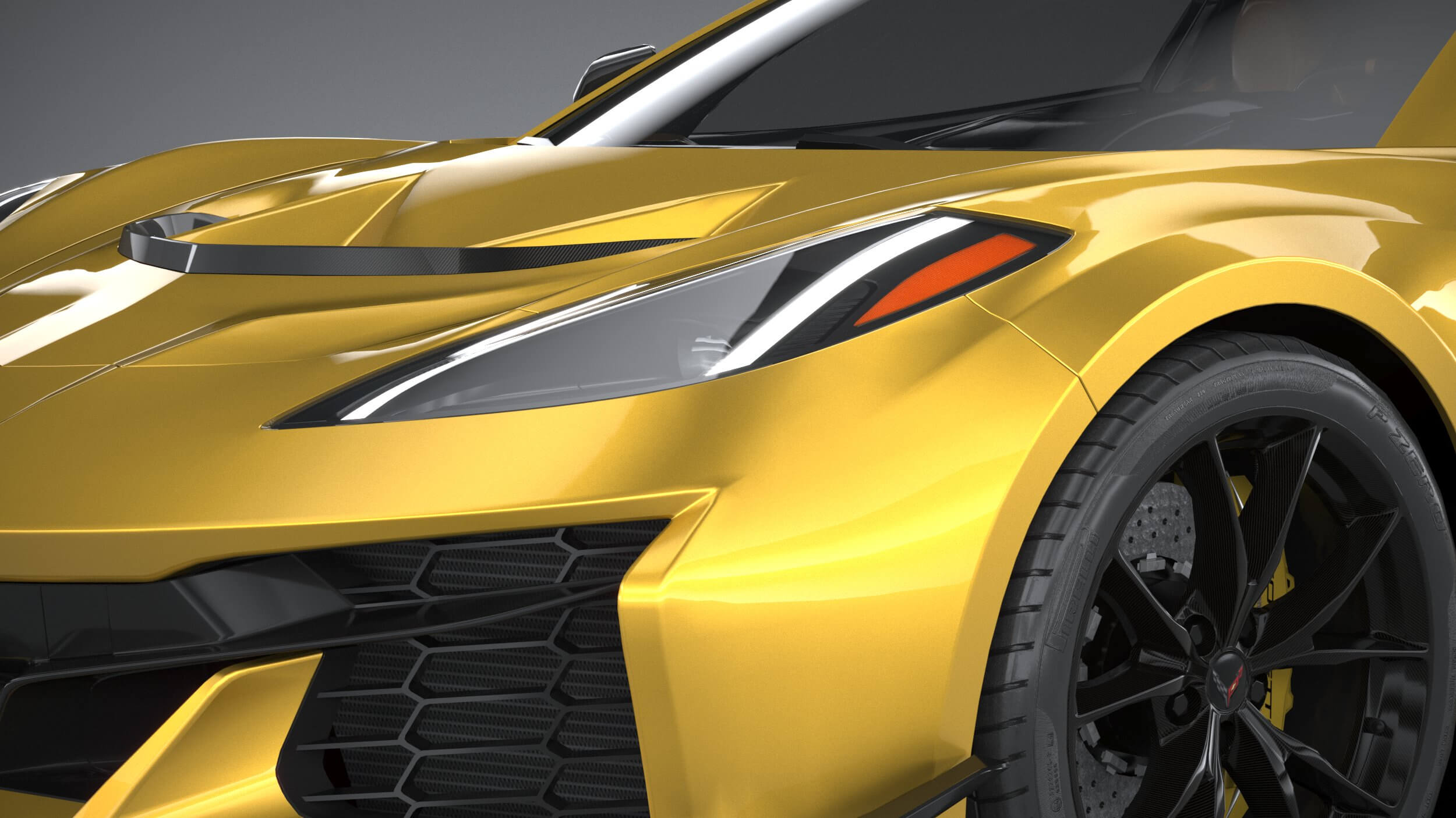 Corvette ZR1 2025 Low-Poly 3D Model by SQUIR